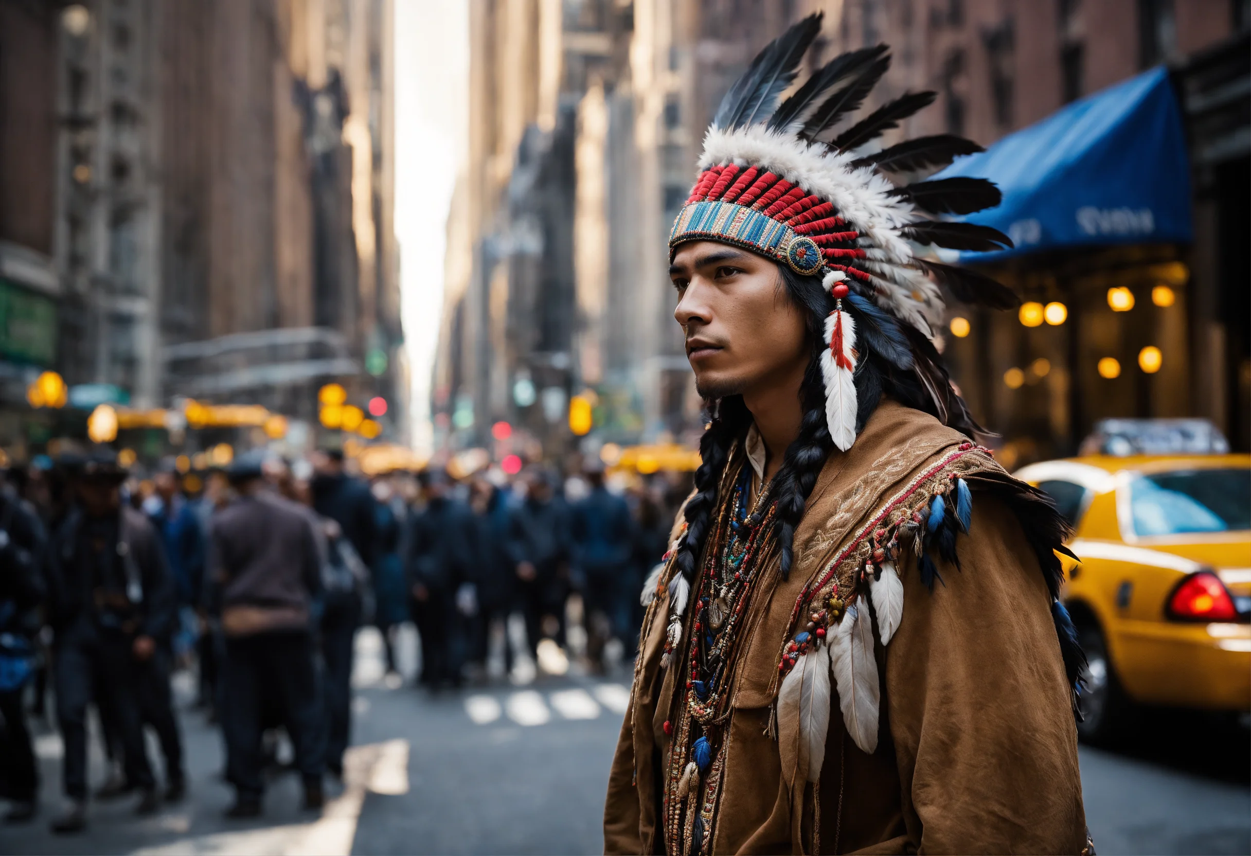 Lexica - Hasselblad portrait, 35mm, hyper realistic, a young men Native ...