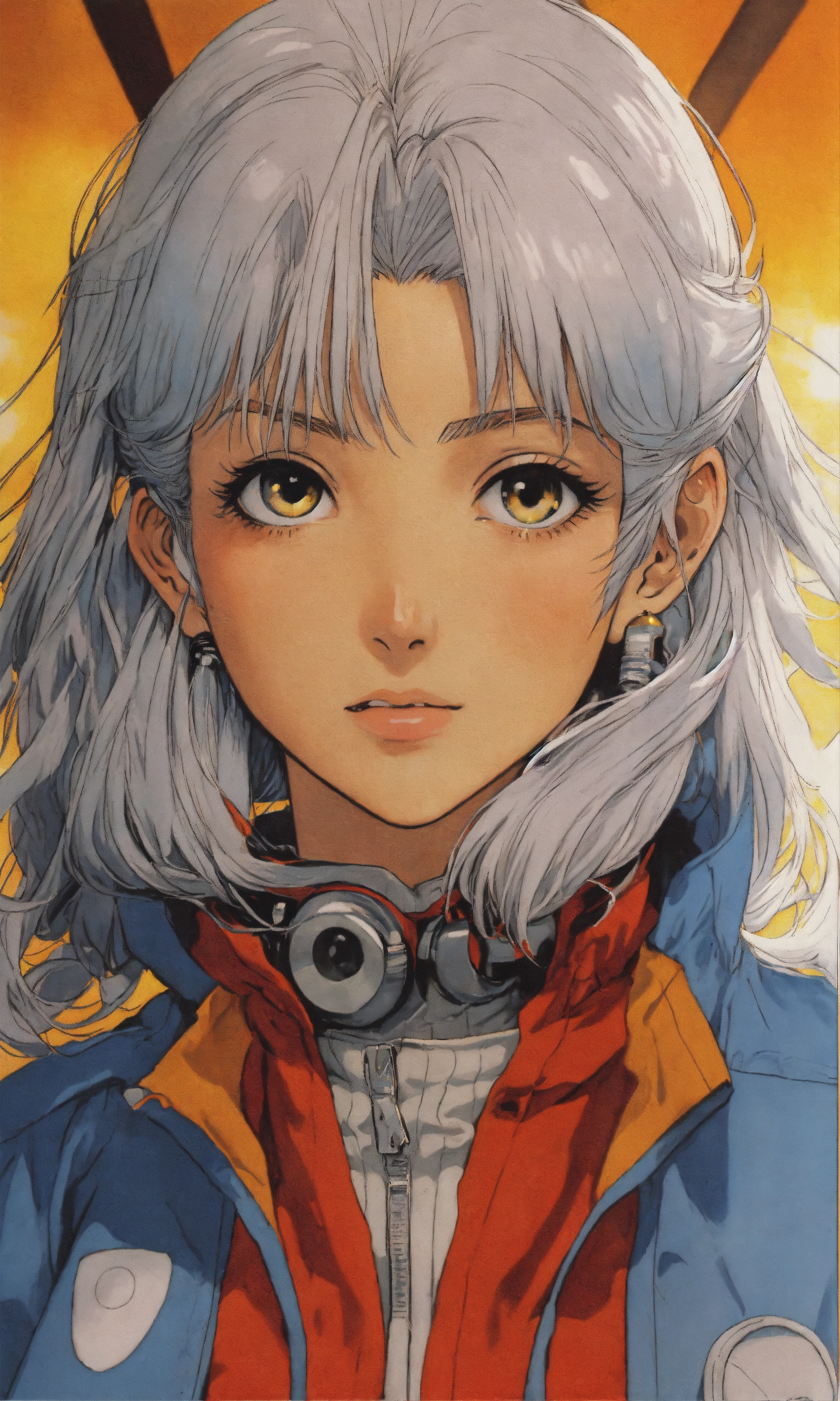 Lexica - 1990s anime sci-fi kooky female, full detailed eyes, suductive ...