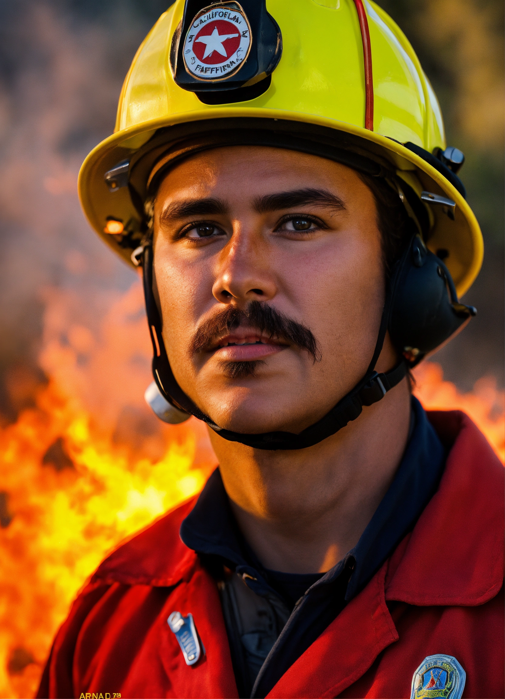 Lexica - California, wildland firefighter, ultra realistic, photo