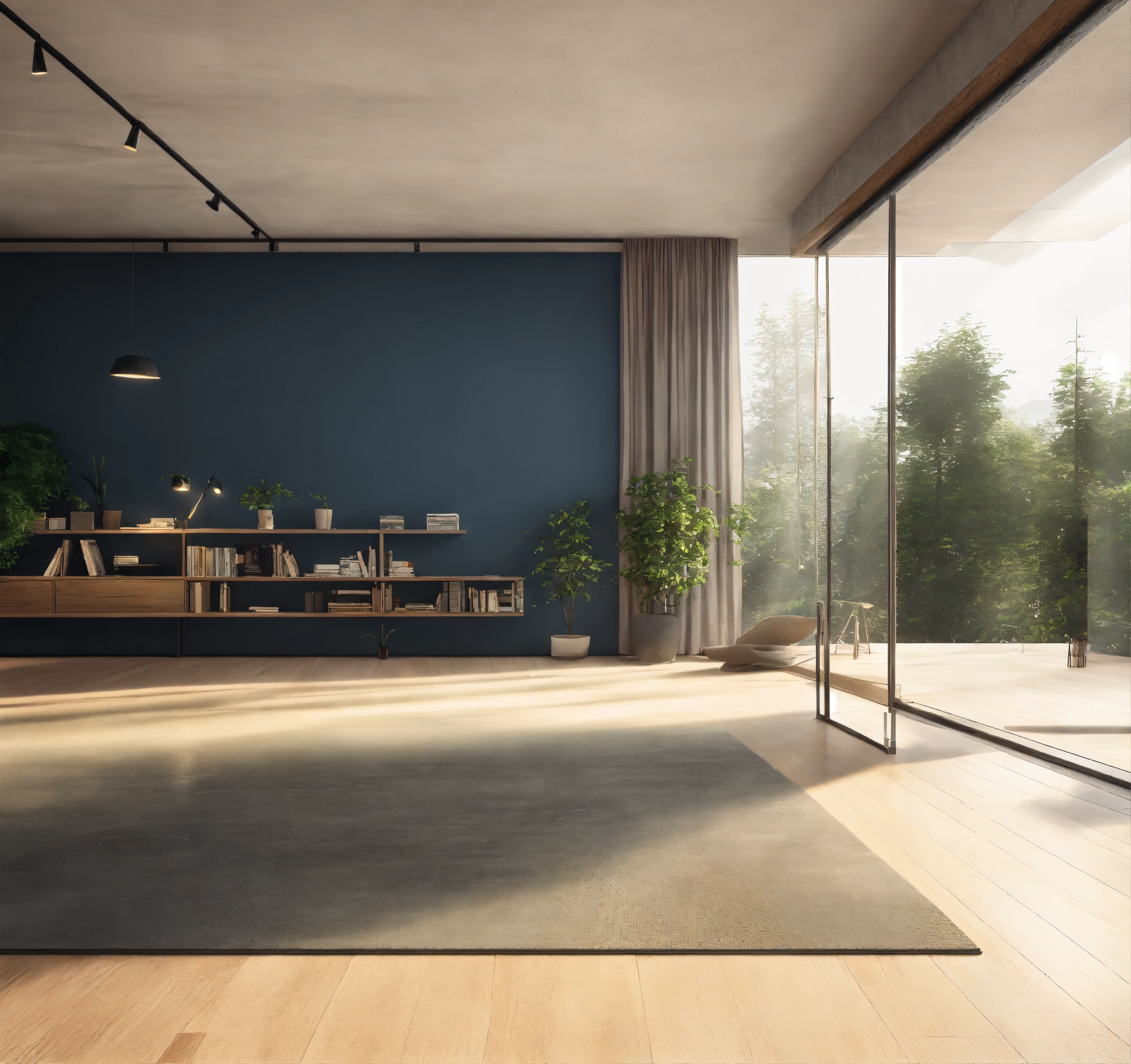 Lexica - Generate a highly realistic image of a completely empty big ...