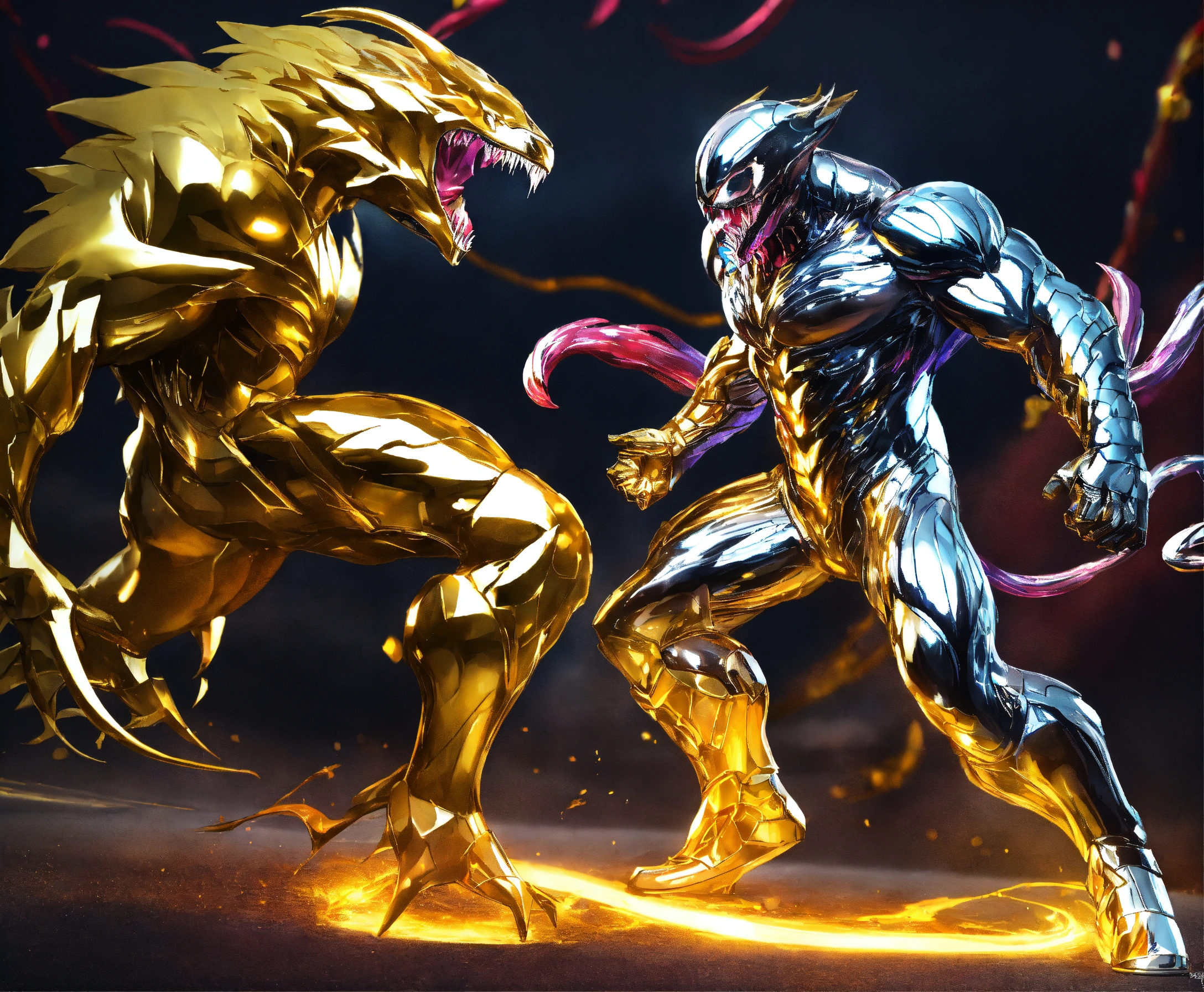 Lexica - Dark venom vs Chrome and gold silver god rainbow