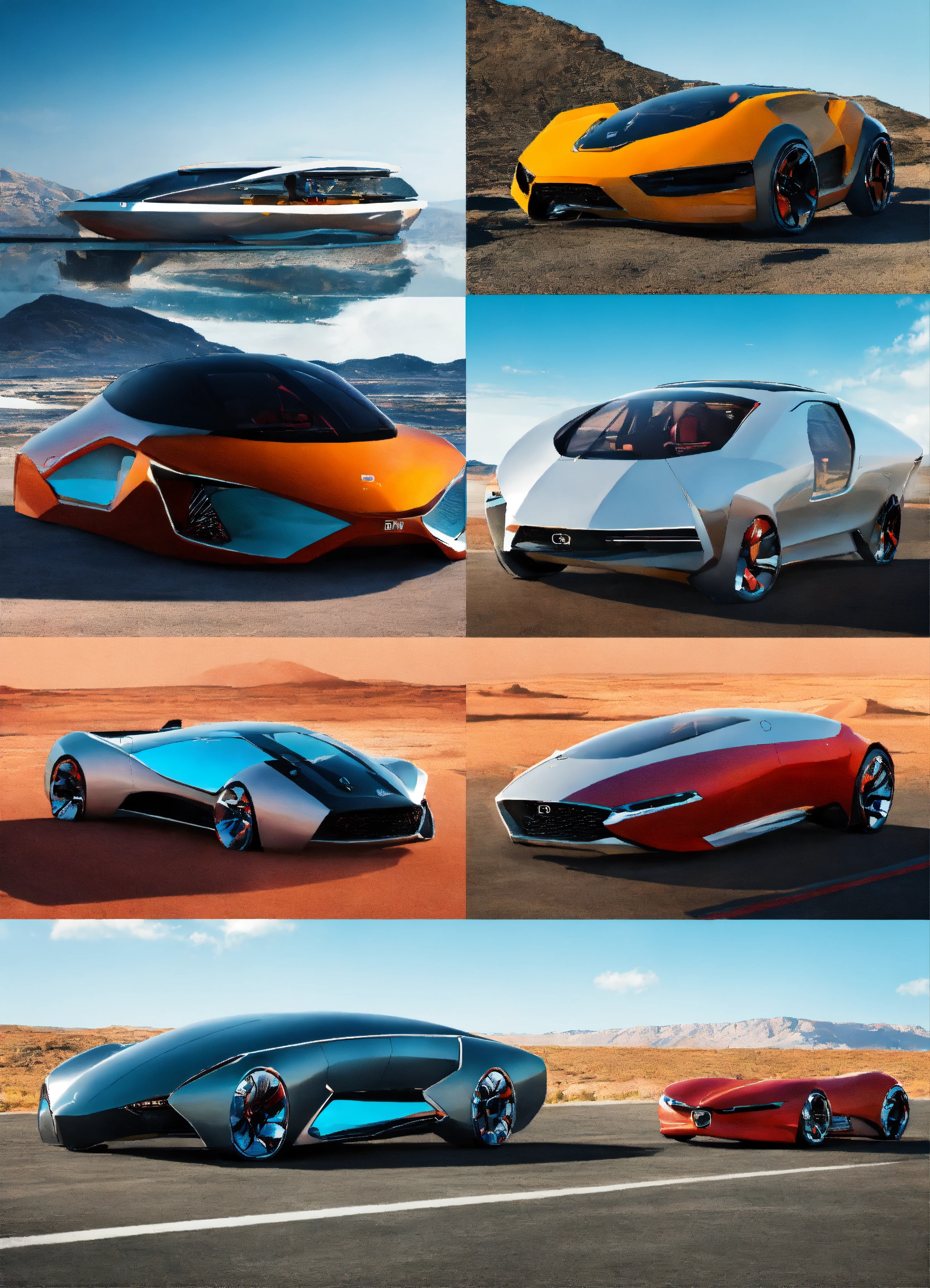 Lexica - Futuristic cars