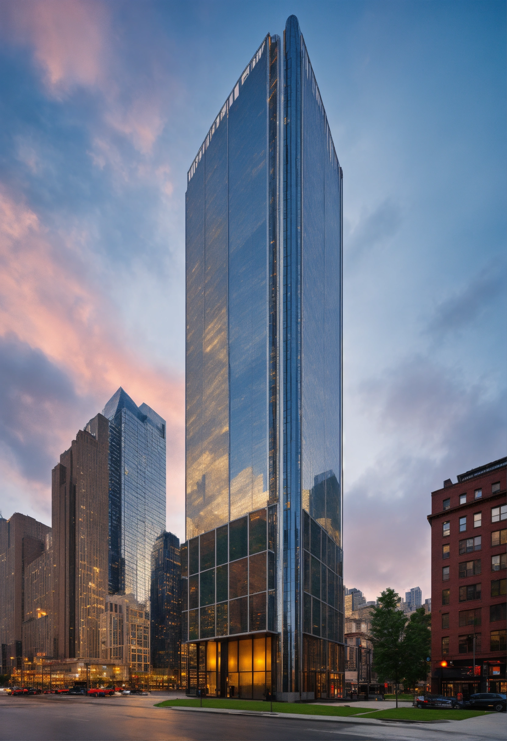 Lexica - A postmodern skyscraper designed by Philip Johnson