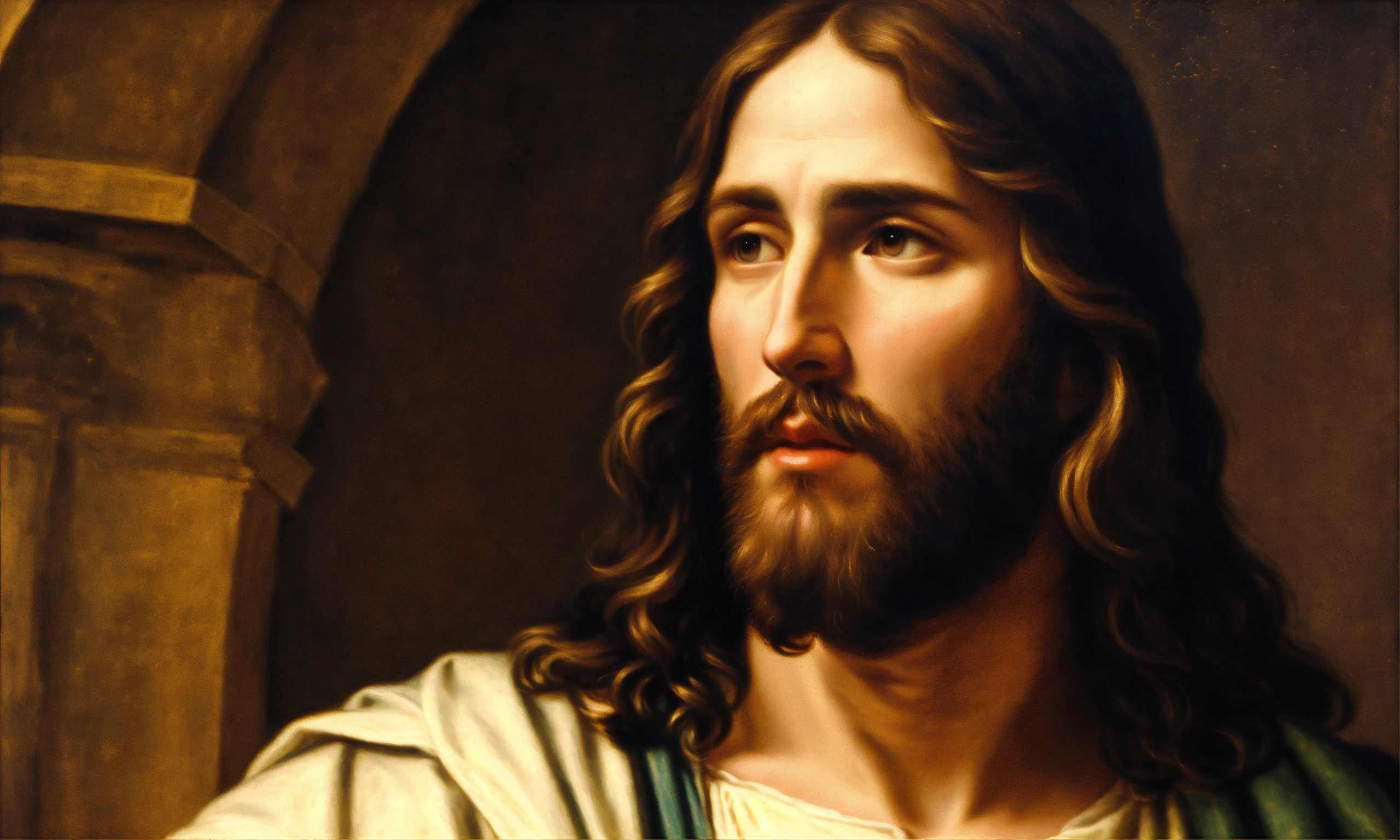 Lexica - Renaissance oil painting of jesus christ