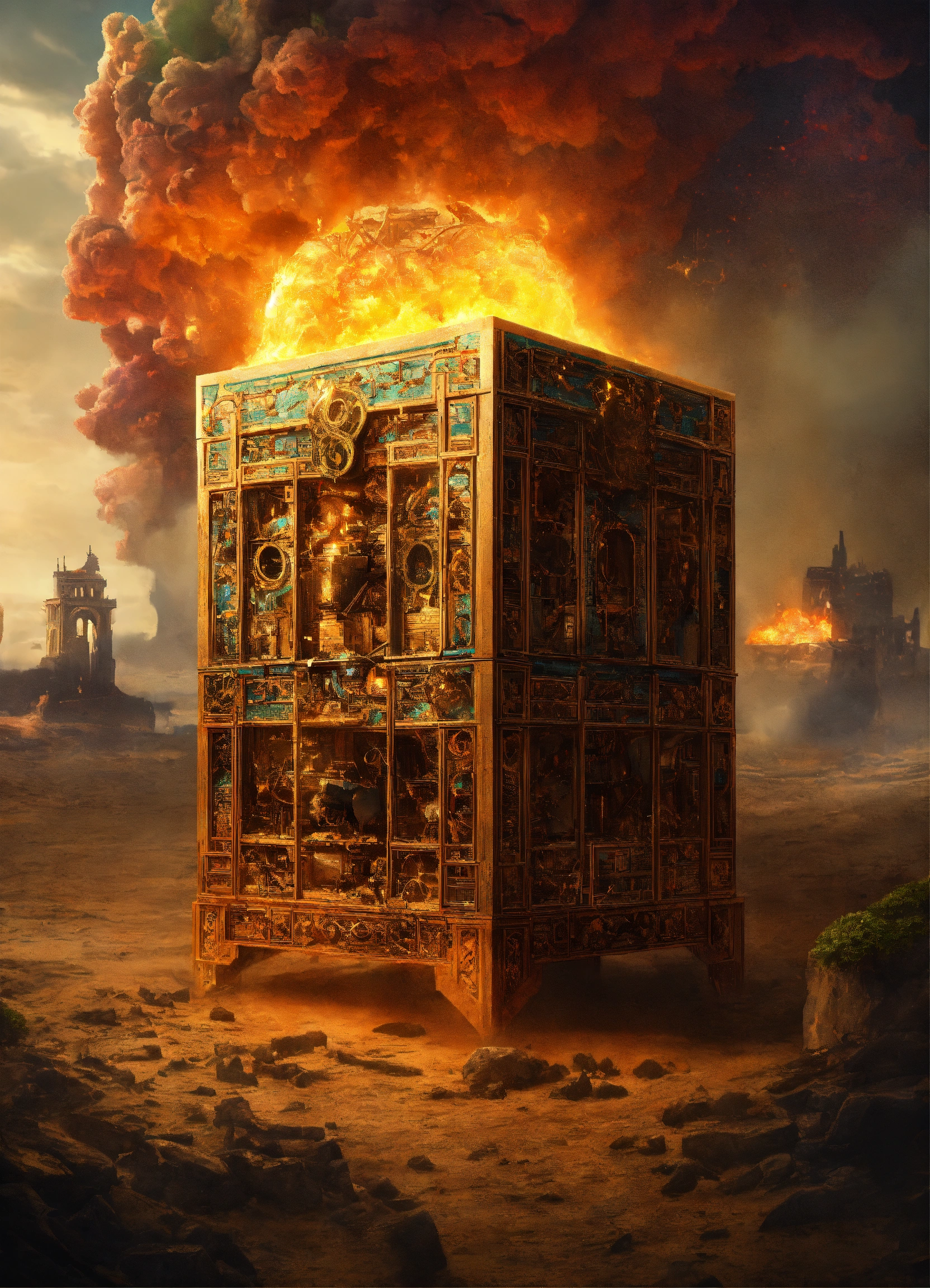 Lexica - Pandora's box opening, AI is inside, and destruction is coming out