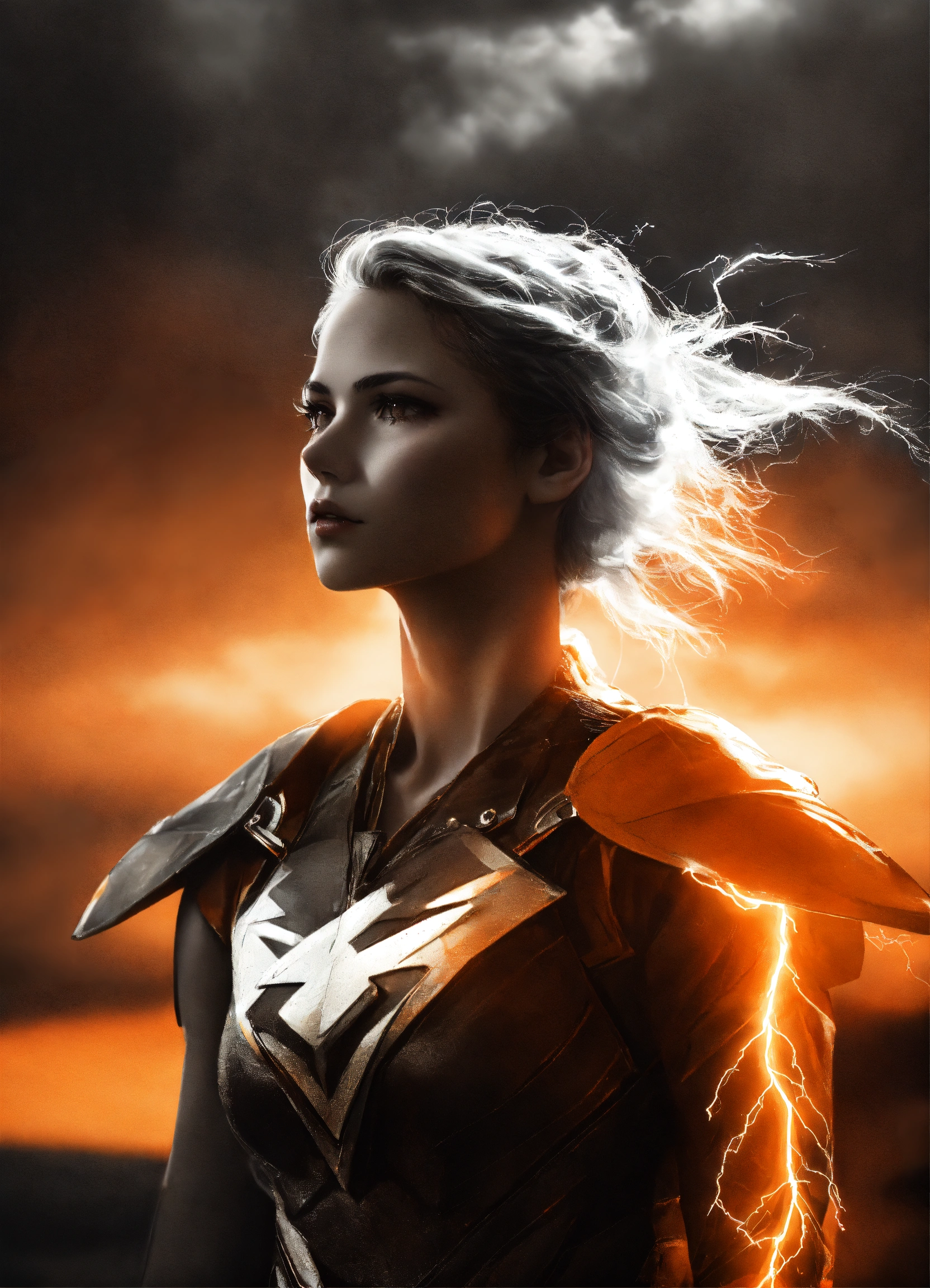 Lexica - Strong fantasy woman looking into distance with a dreamy ...