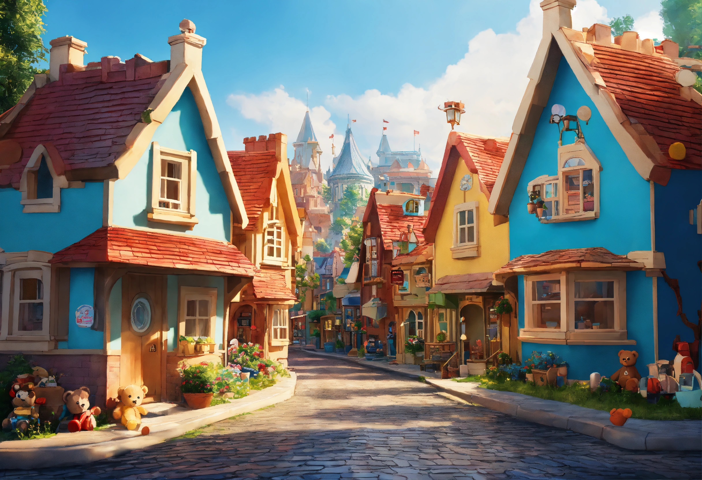 Lexica - Create a charming Disney-Pixar style poster. The image should ...