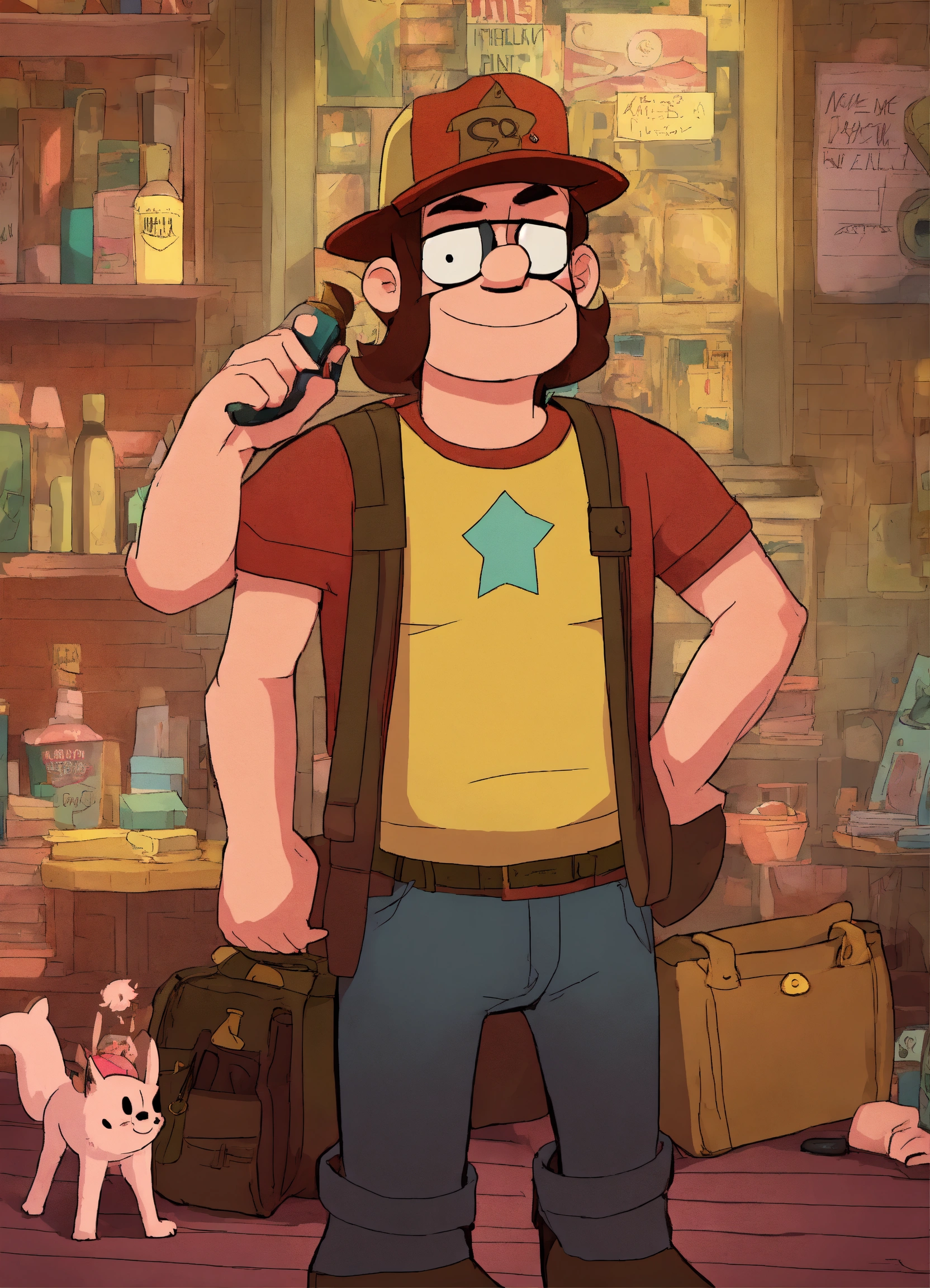 Lexica - Man , style Gravity Falls