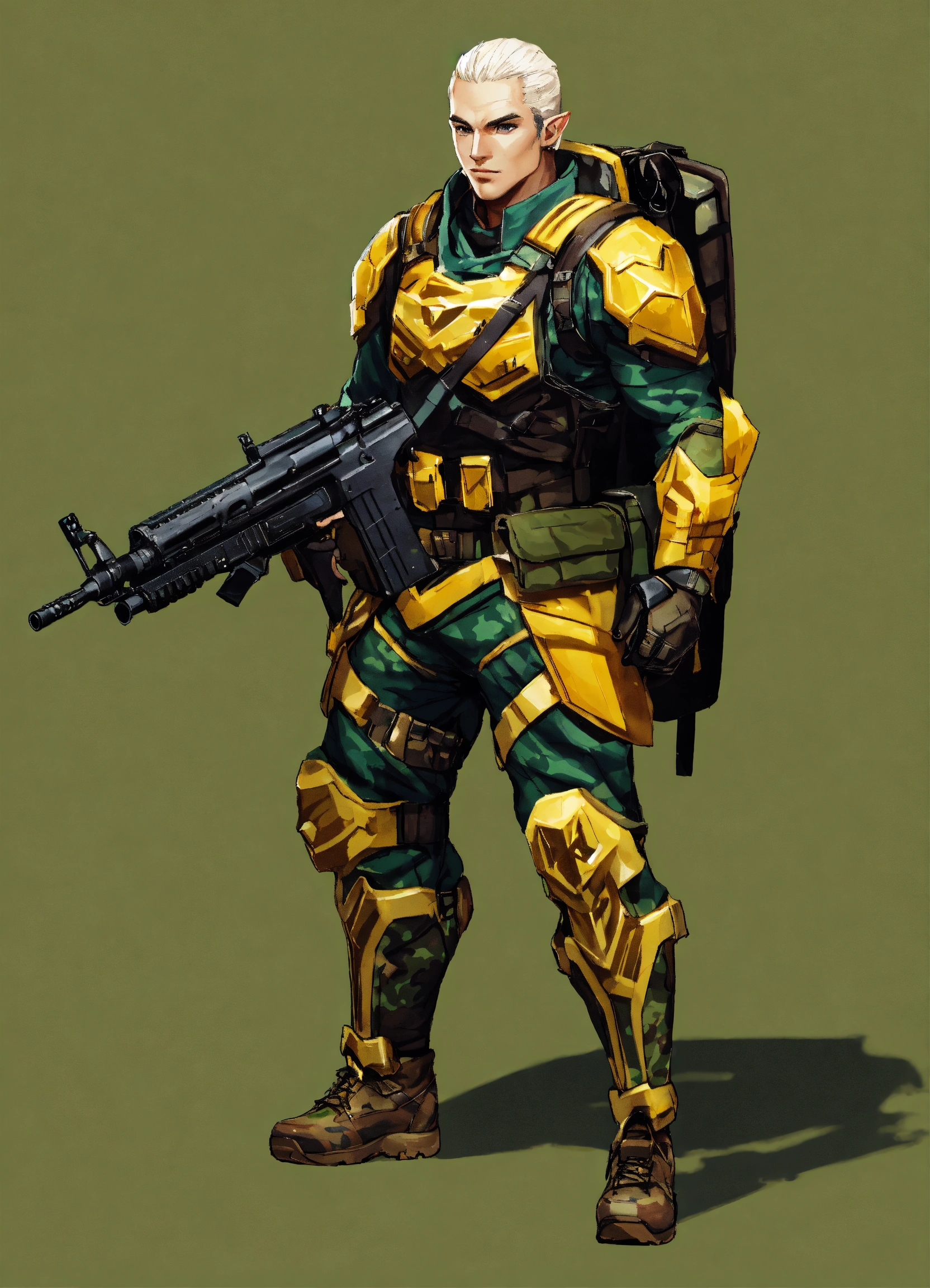 Lexica - High elf, soldier, male superhero character wearing tactical ...