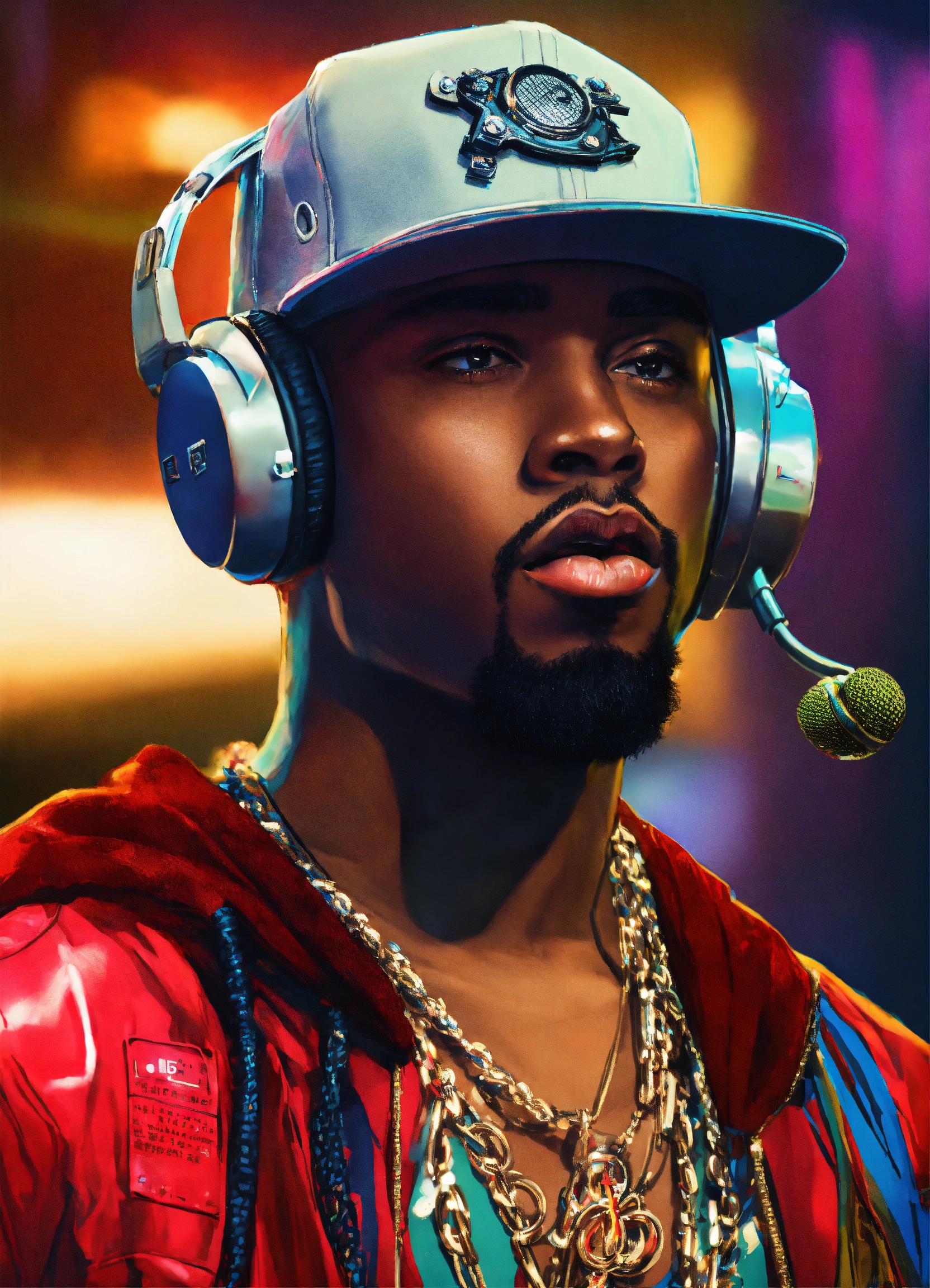 Lexica - Kenye west at telephone iper realistic , 8k, rapper