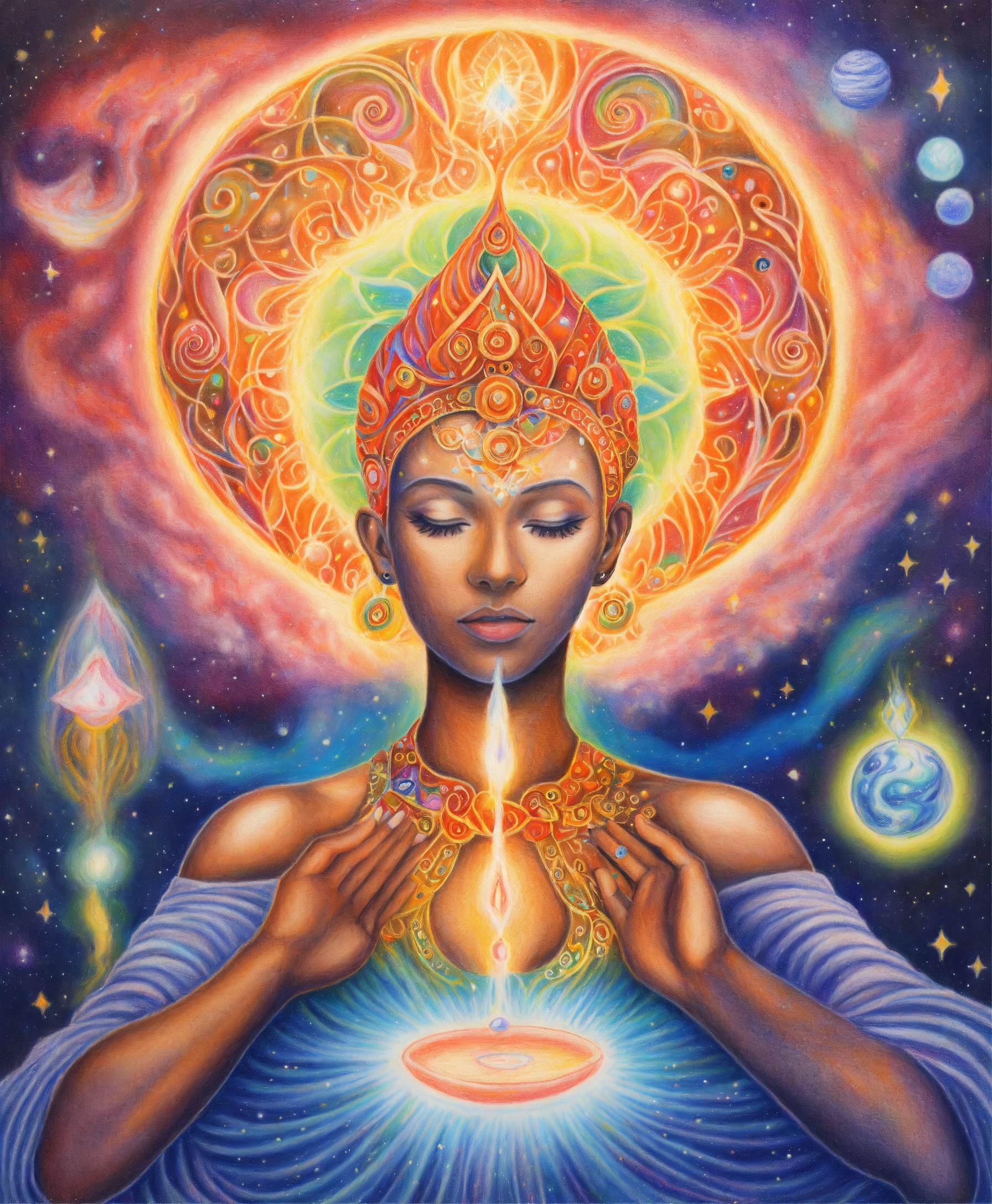 Lexica - Colored pencil drawing of spiritual cleansing treatment ...