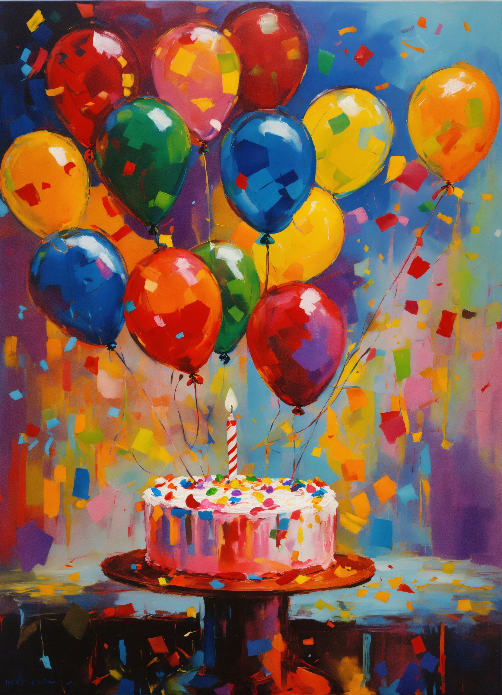 Lexica - Let's Celebrate a Neo-Expressionist Birthday A Burst of ...