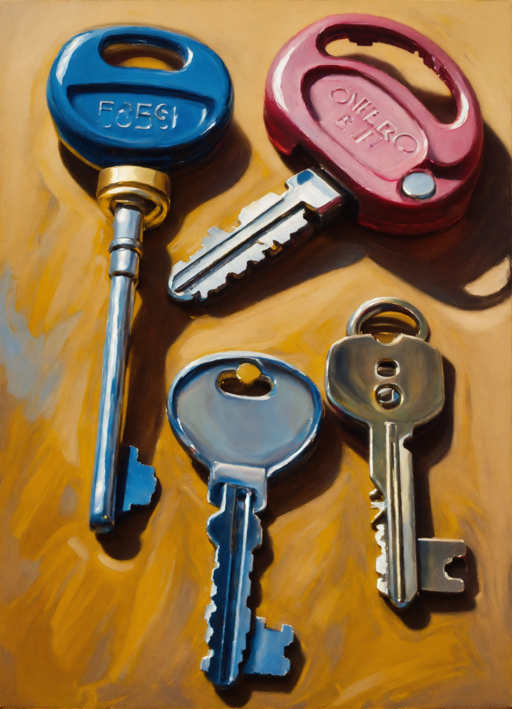 Lexica - Oil painting of car keys, in the style of john singer sargent ...