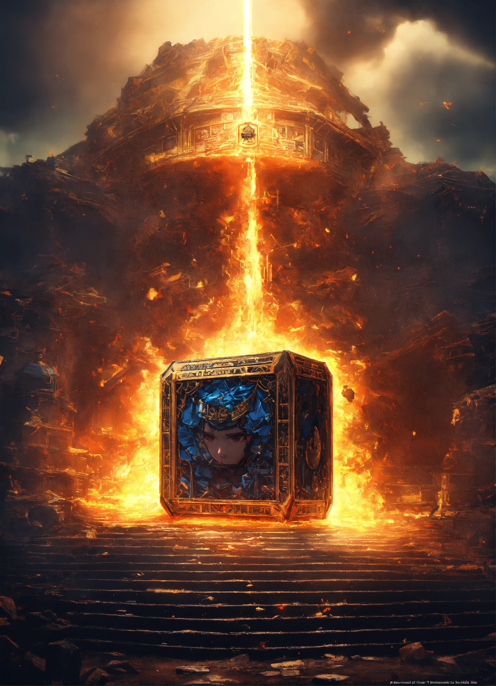 Lexica - Pandora's box opening, AI is inside, and destruction is coming out