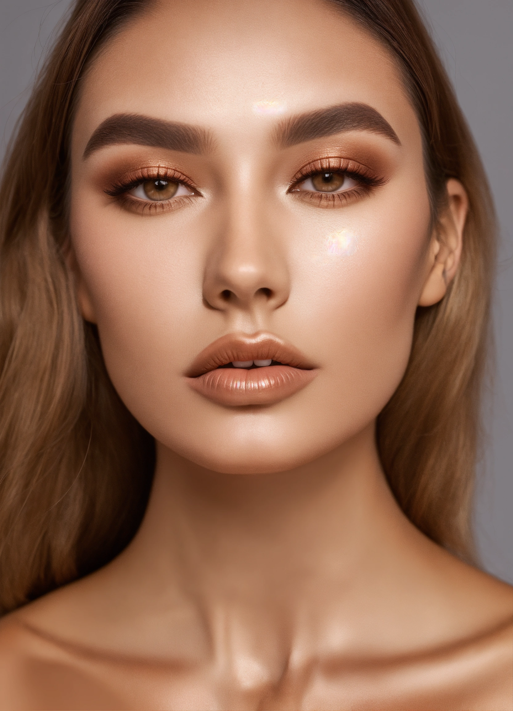 Lexica - Lips makeup in topbased triangle shaped mirror, beautiful ...