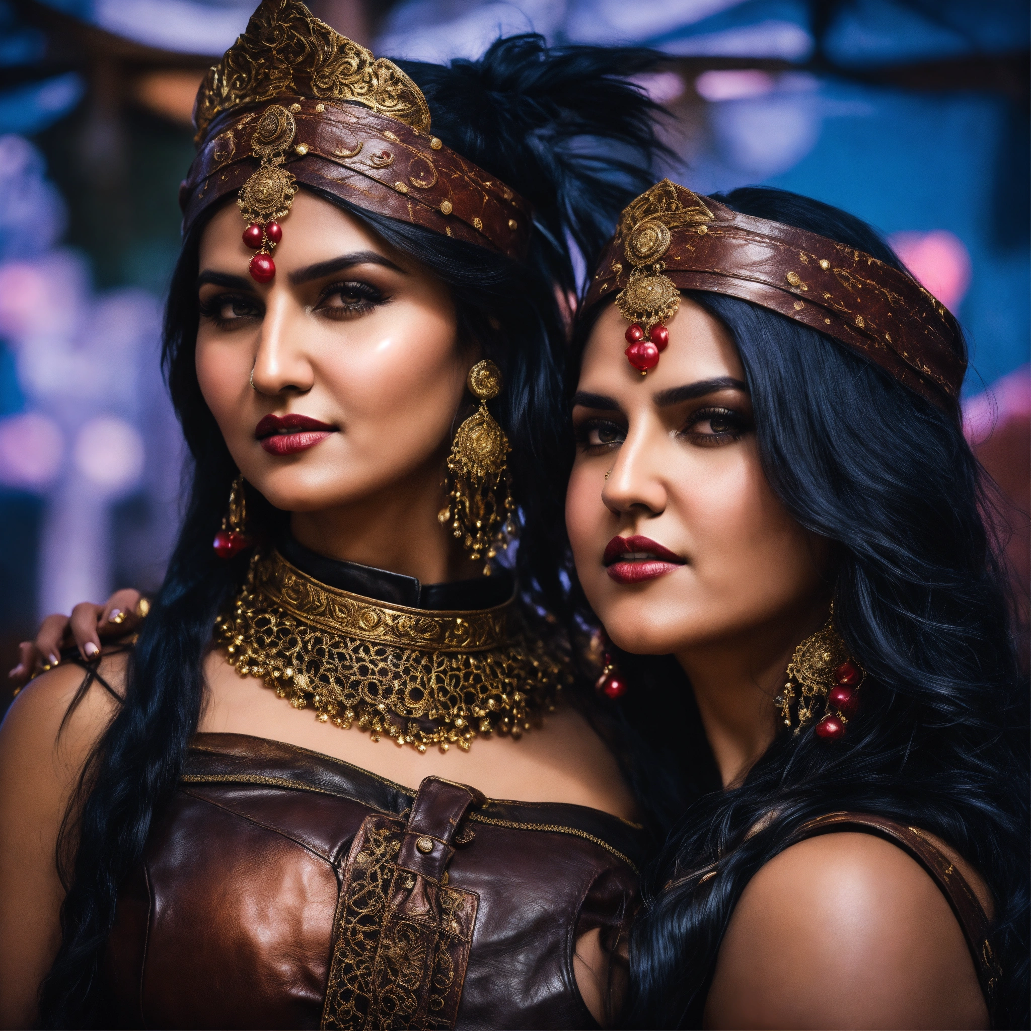 Lexica - Realistic gothic digital photography women portrait romancing ...