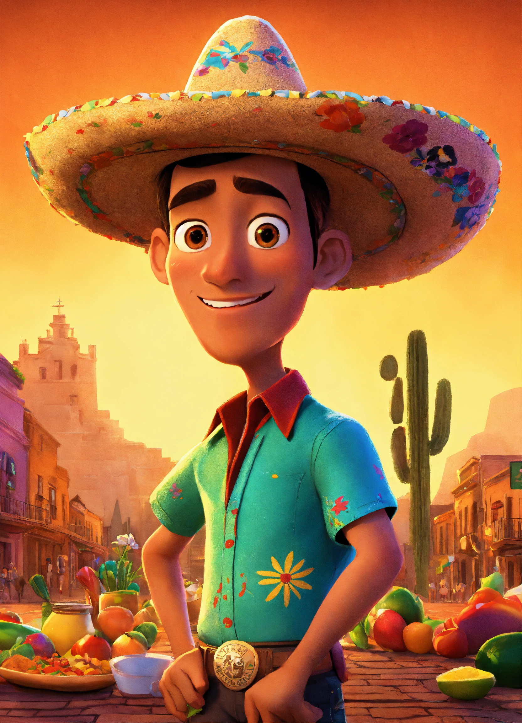Lexica - Pixar animation of cinco de mayo, pixar style cartoon