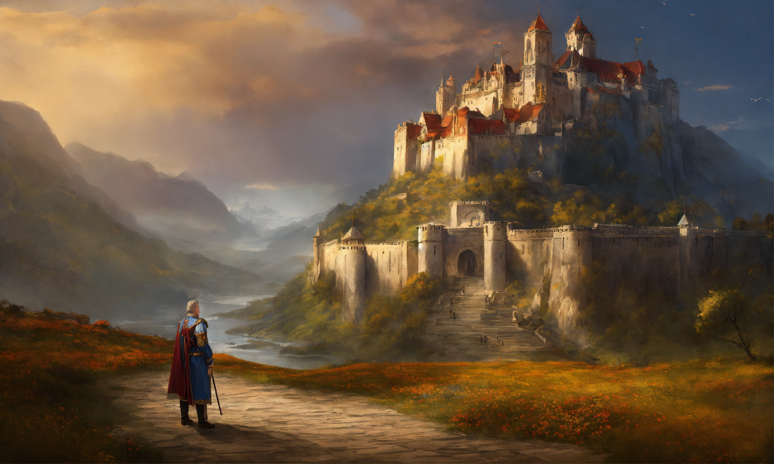 Lexica - Describe a middle-aged European king, of average build, with a ...