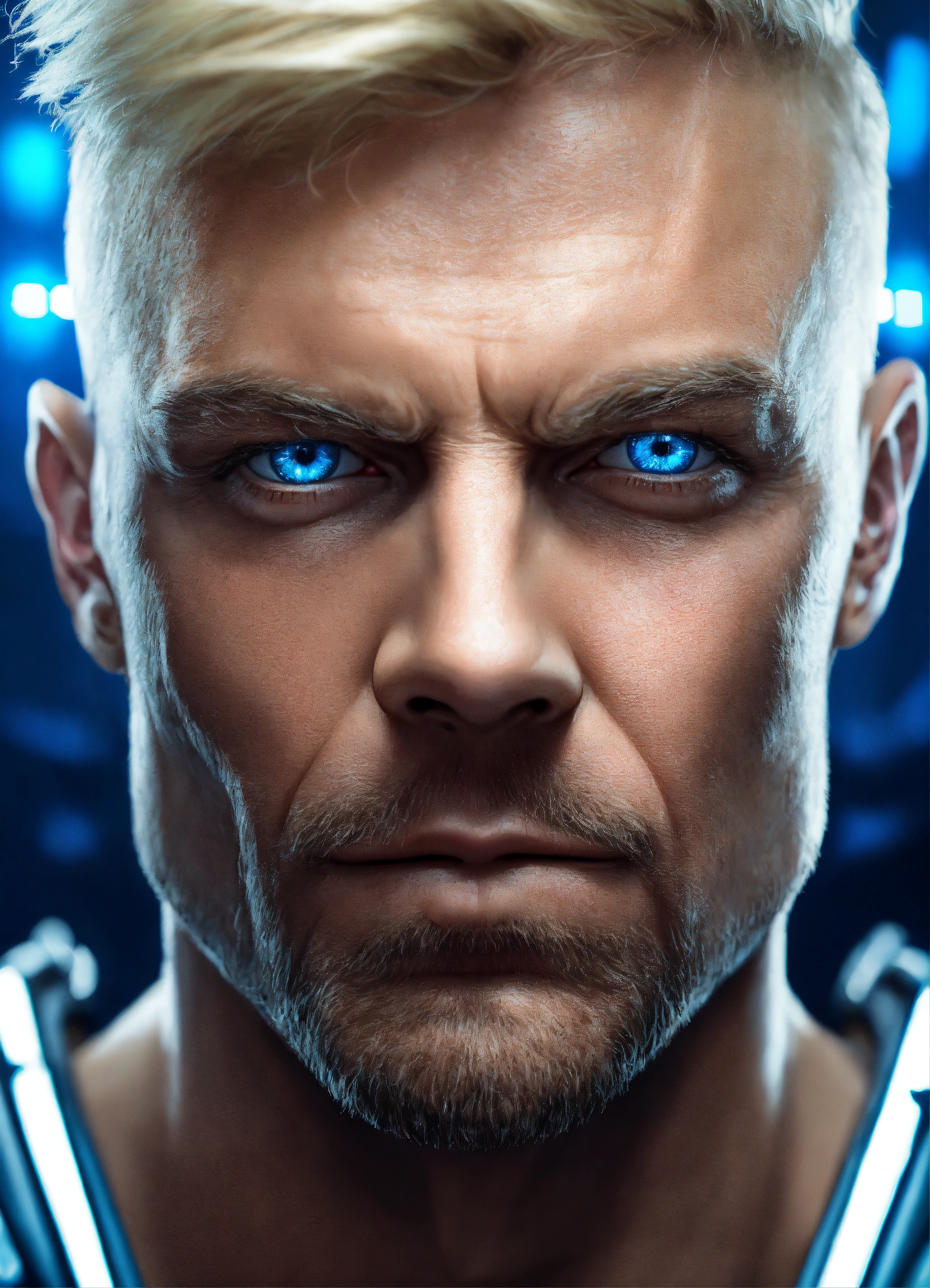 Lexica - A realistic photo of scary 45 years old scary man with deep ...