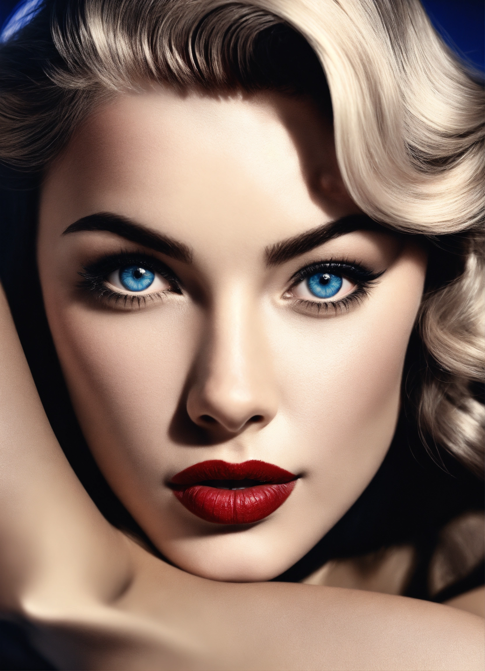 Lexica - Photorealistic, blackandwhite, woman's face, 50s Hollywood ...