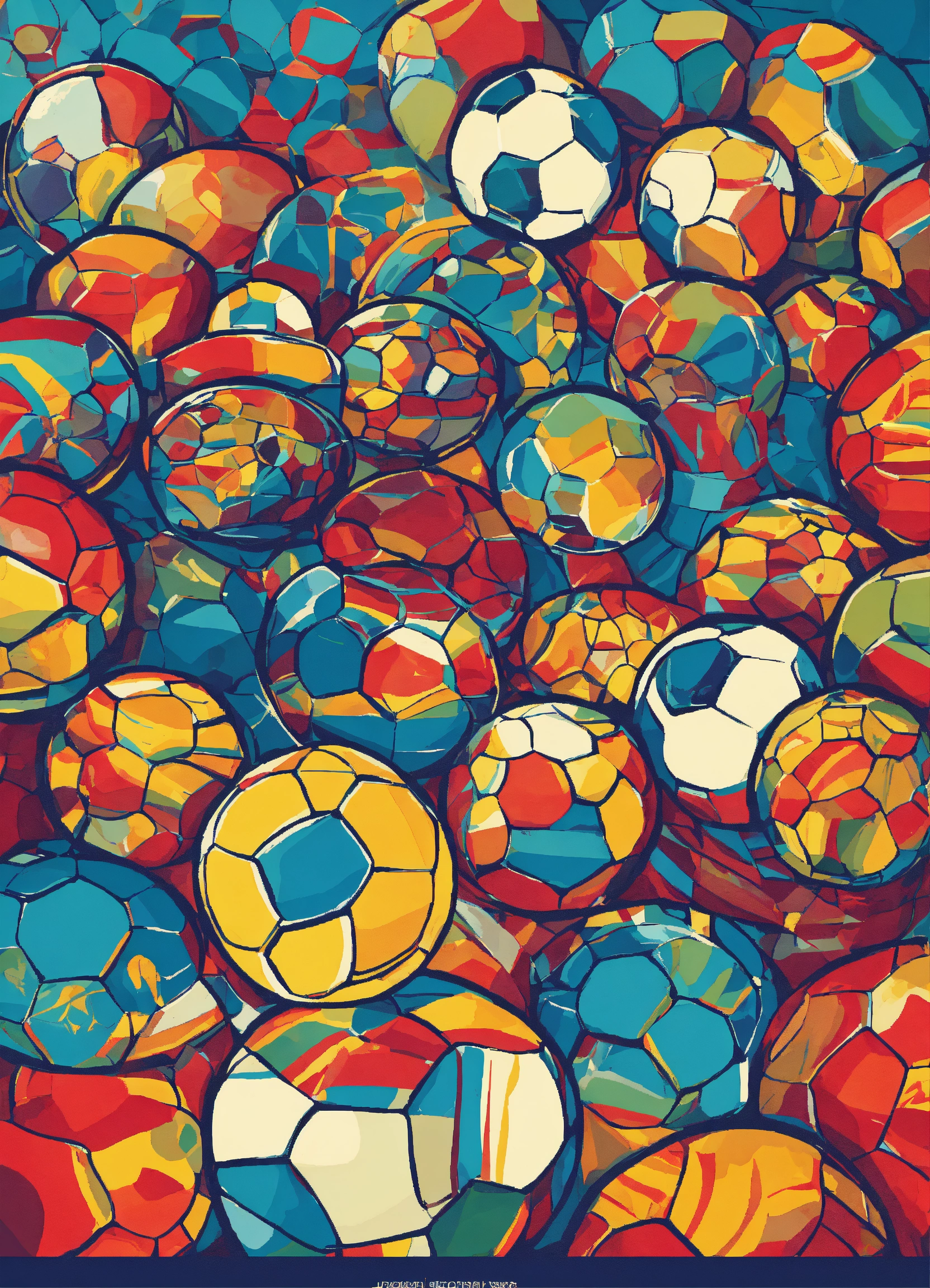 Lexica - Soccer fan , stylized, illustration, colorful, illustration ...