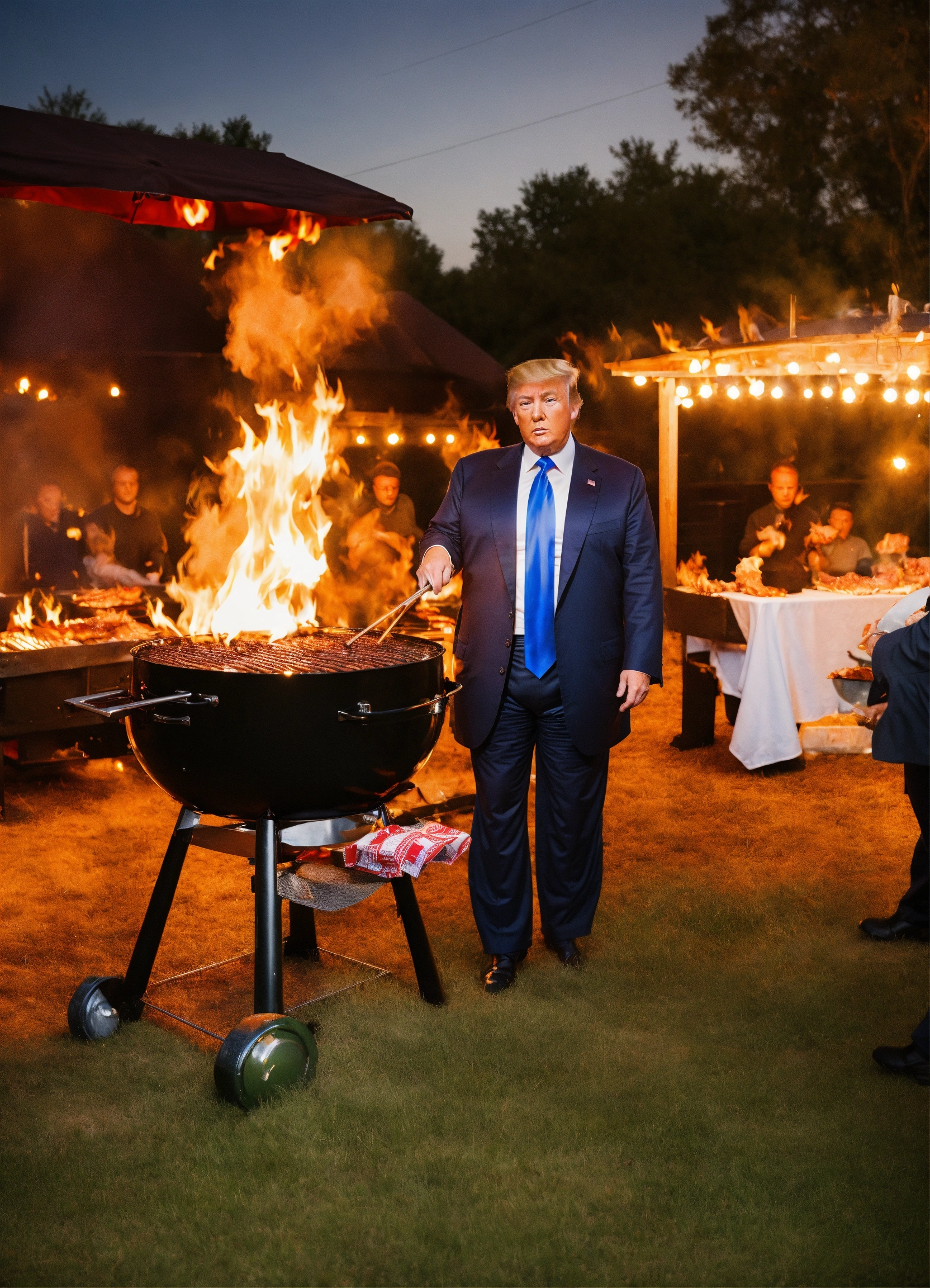 Lexica - Donald trump make bbq