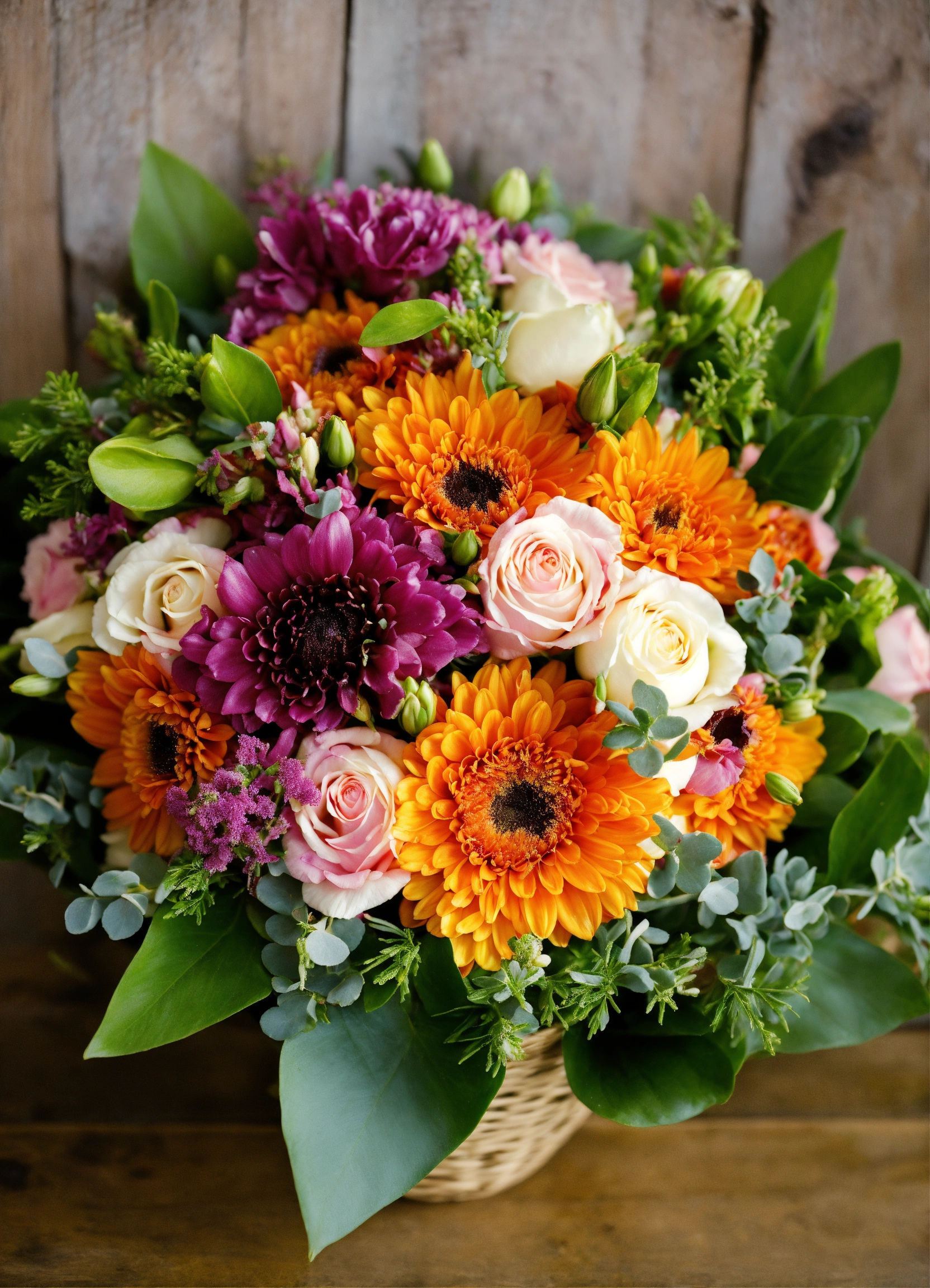 Lexica - Bokay flowers. wrapped