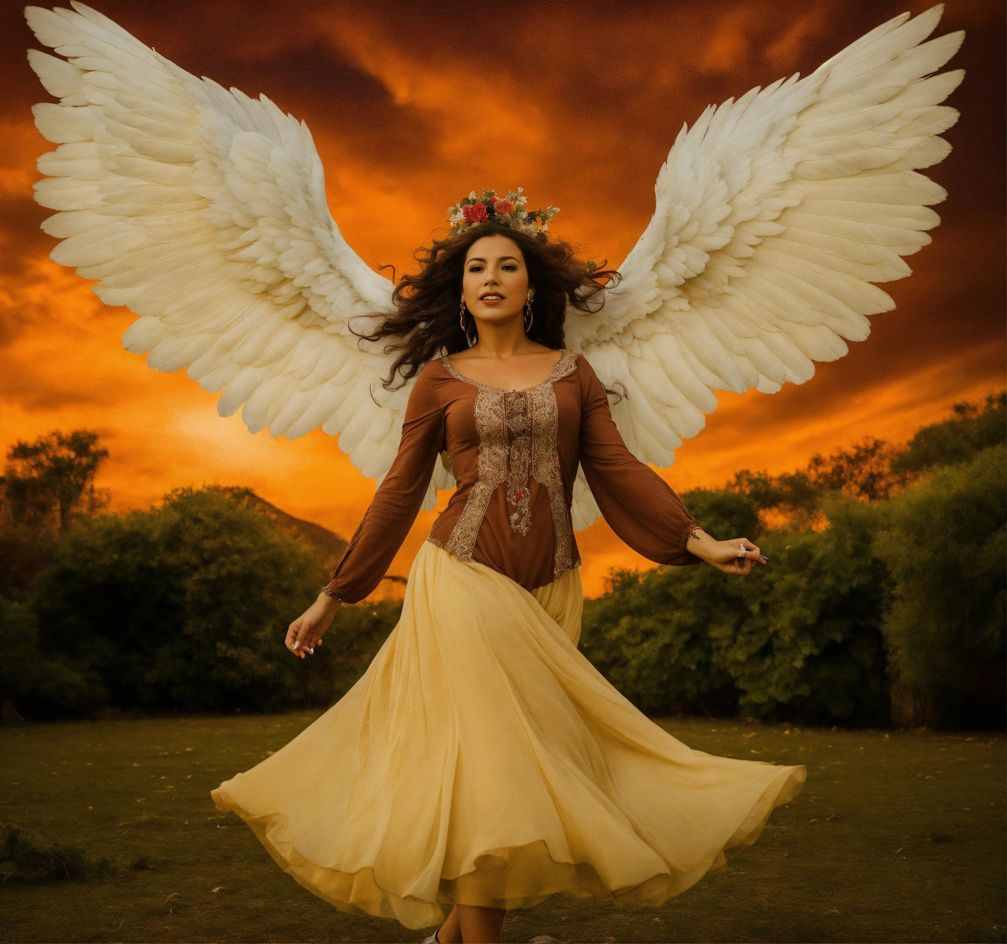 Lexica - Dubjo de mujer volando con alas