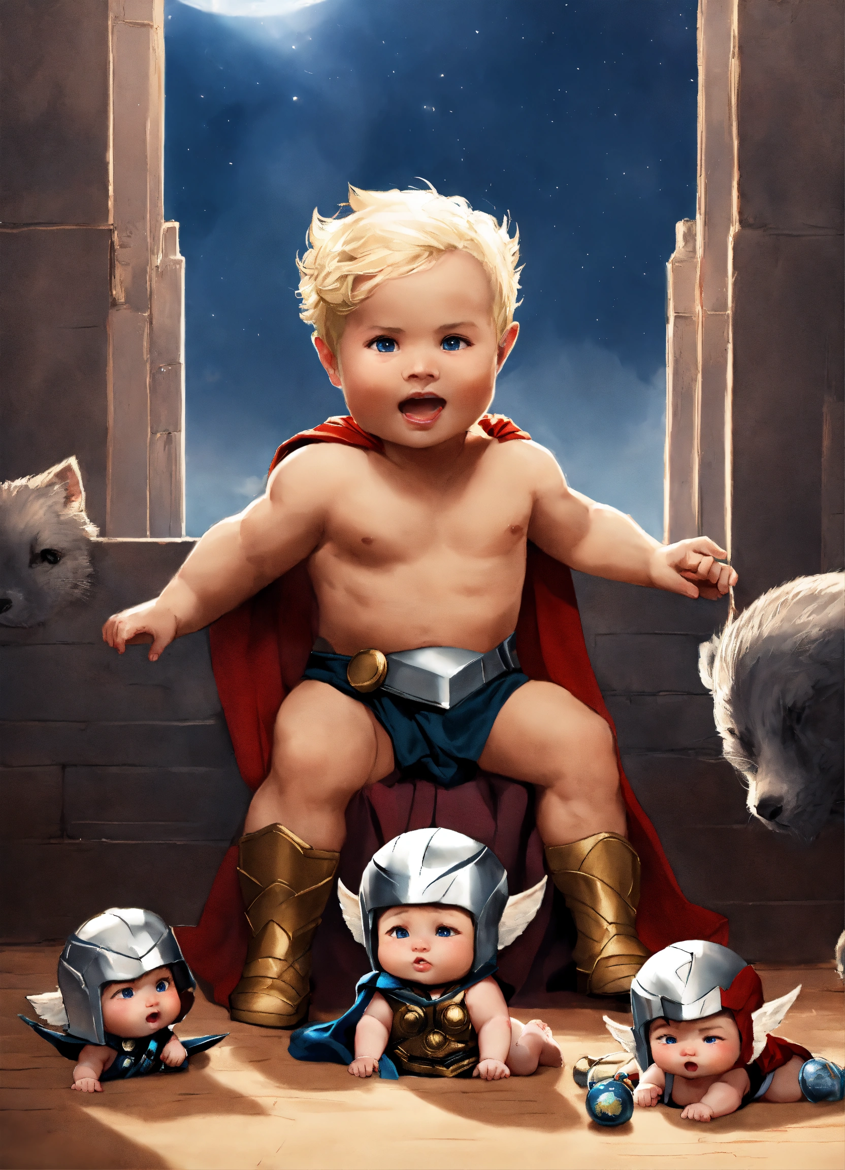 Lexica - Thor but babies