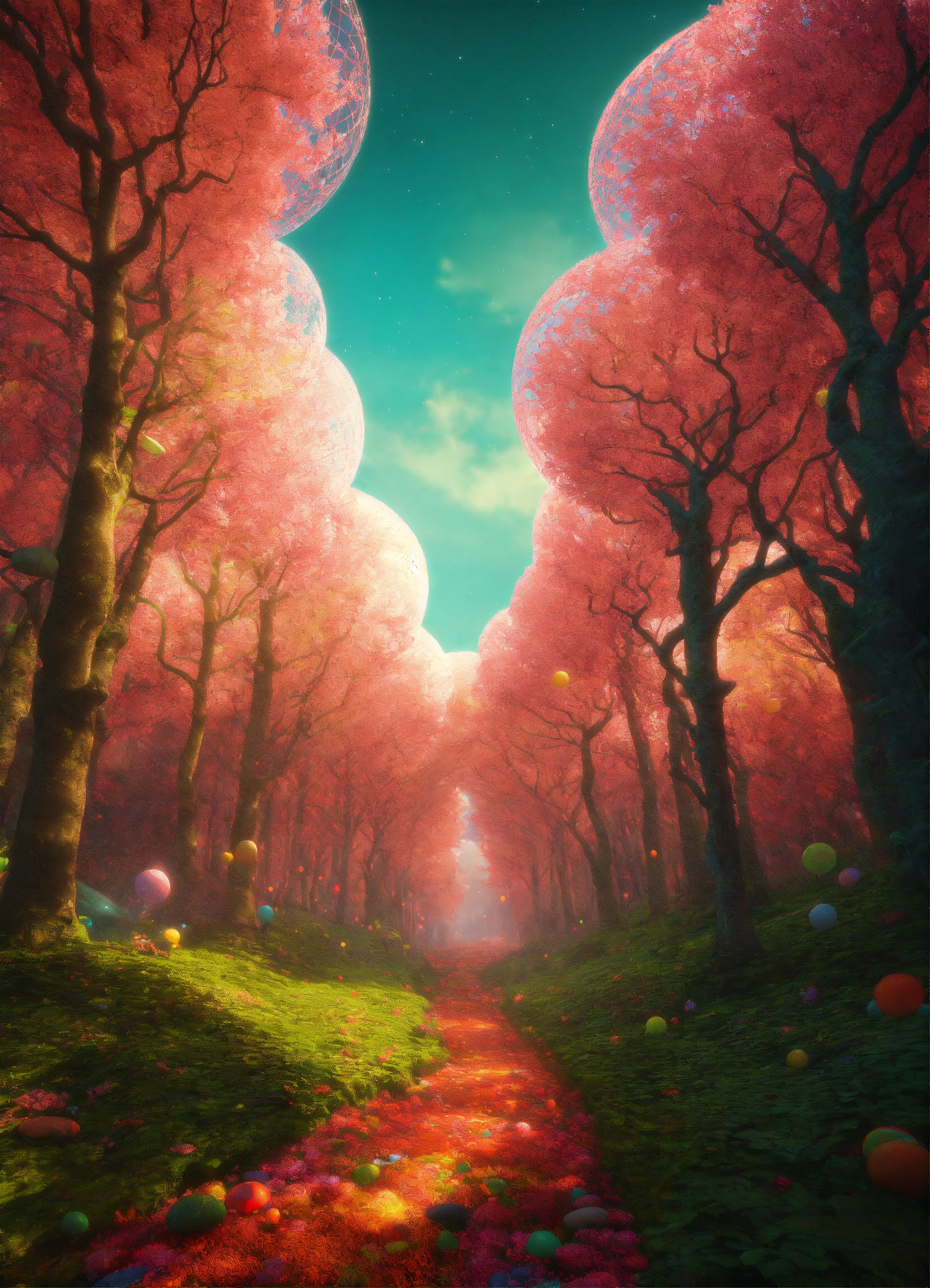 Lexica - The most trippy scene imaginable, in an enchanted forest ...