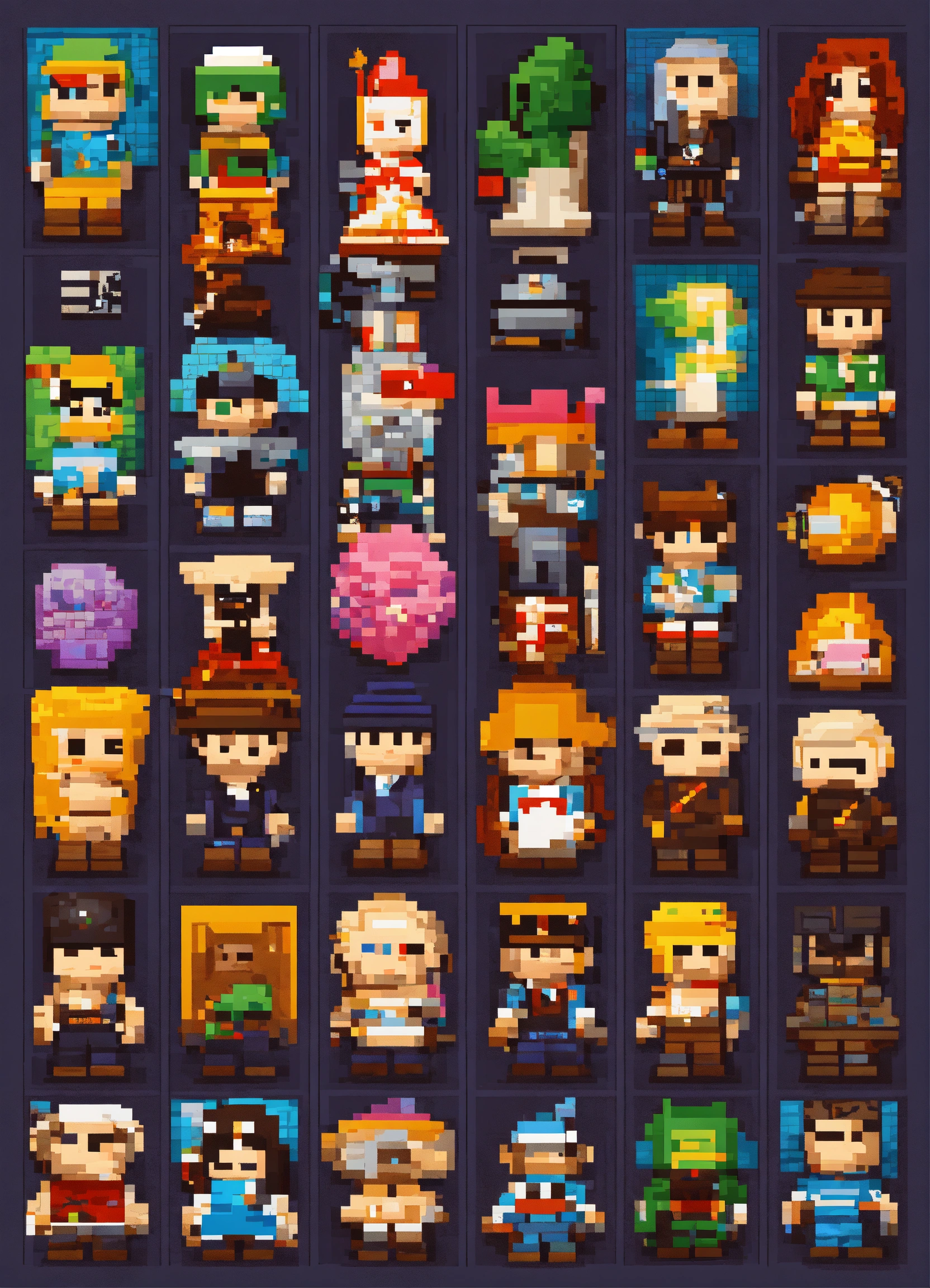 Lexica - Pixelated Pop Culture Icons Step into the pixelated past with ...