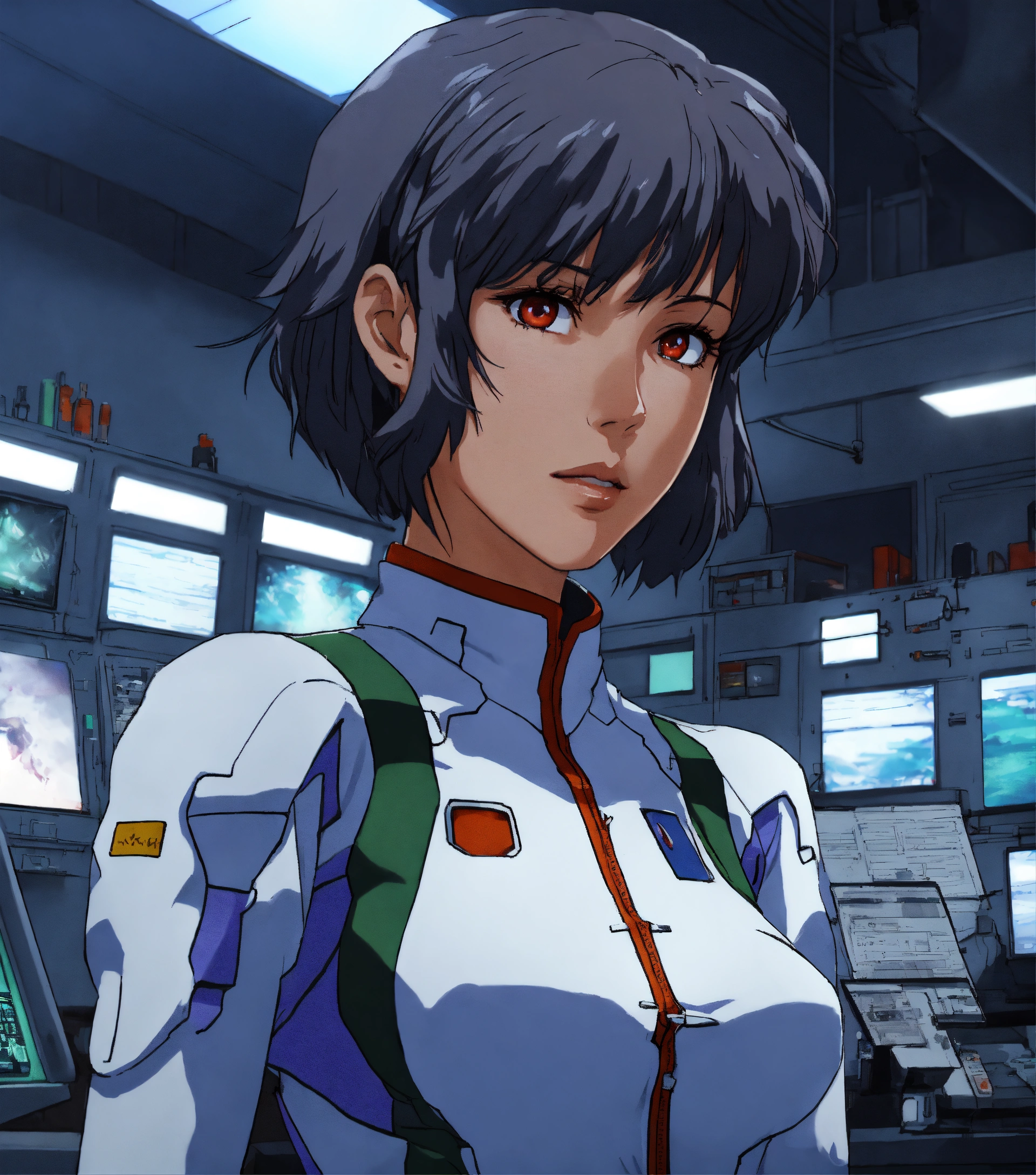 Lexica - Portrait of rei ayanami from neon genesis evangelion, inside ...