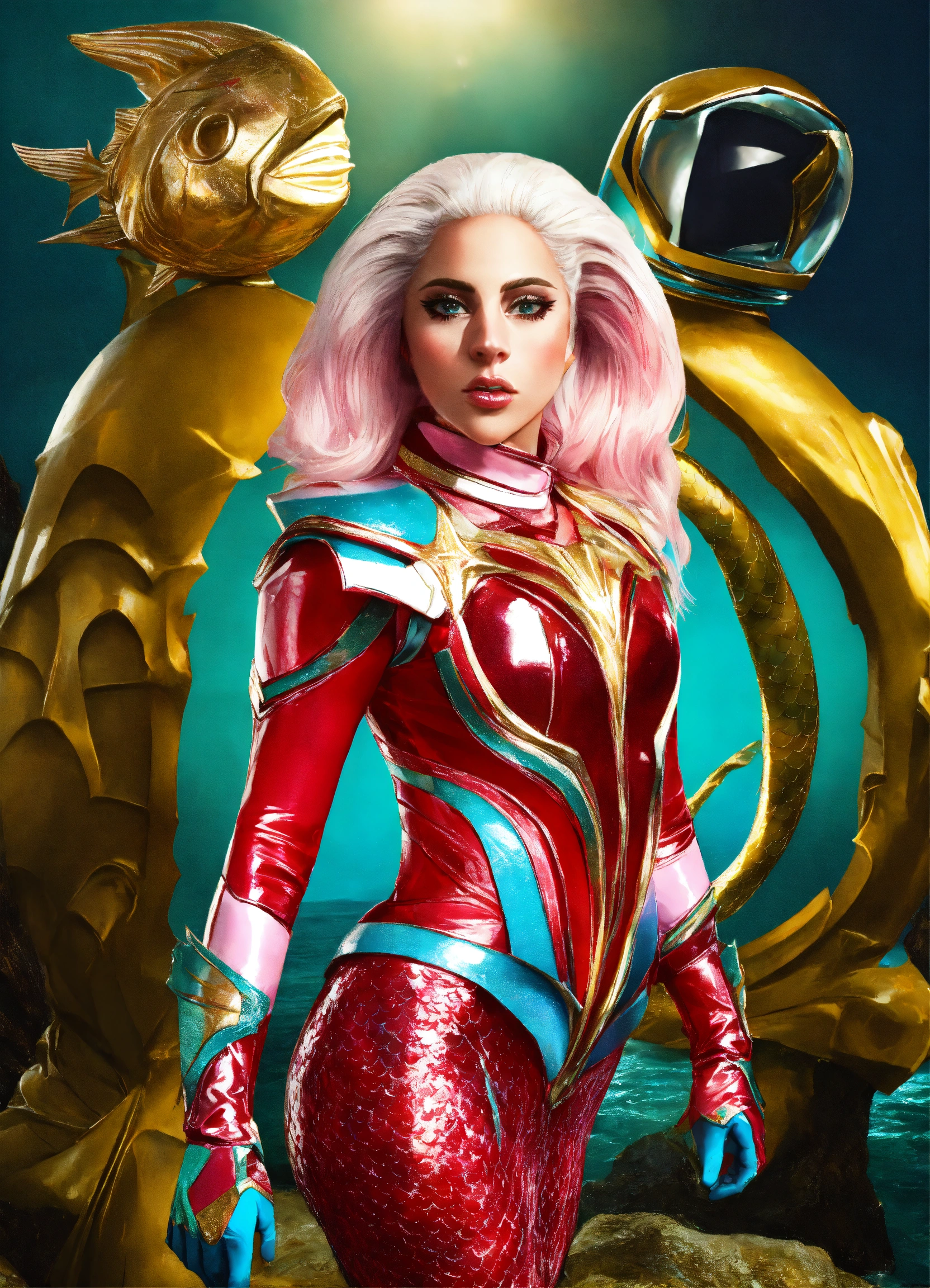 Lexica - Lady Gaga mermaid power ranger