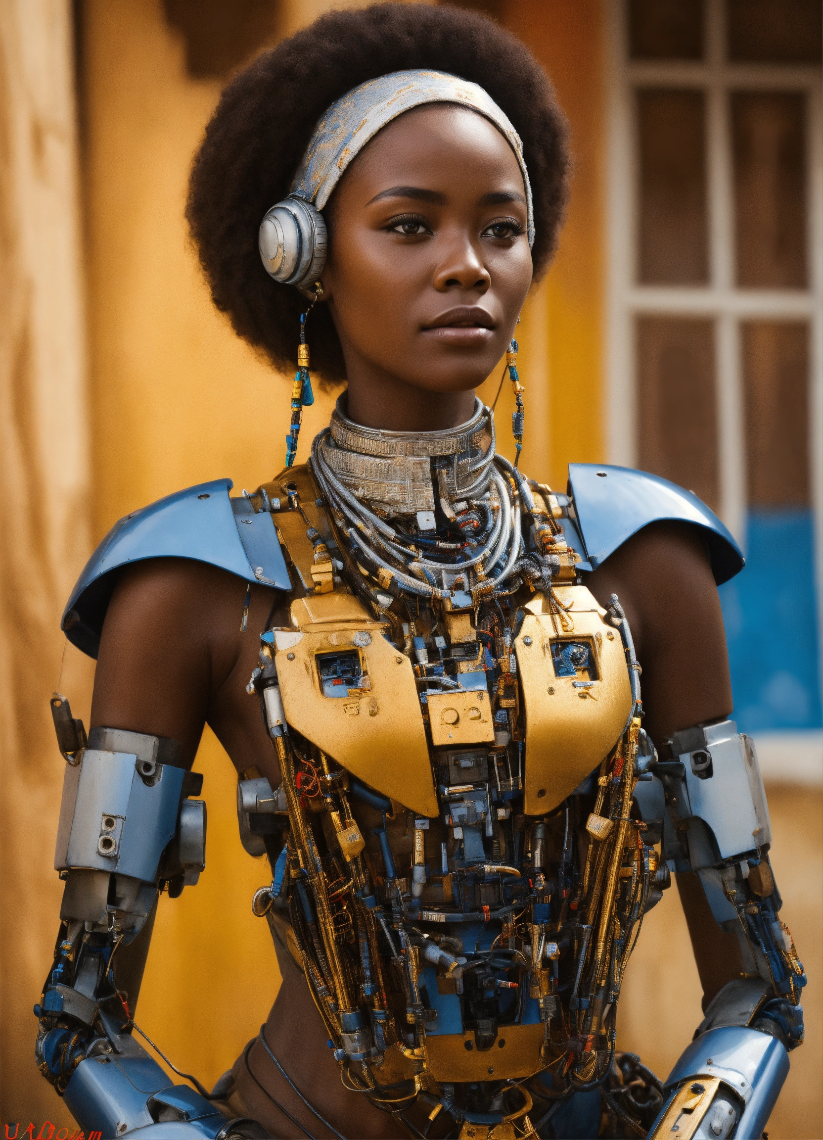 Lexica - True woman, african ultra realistic, robot, portrait