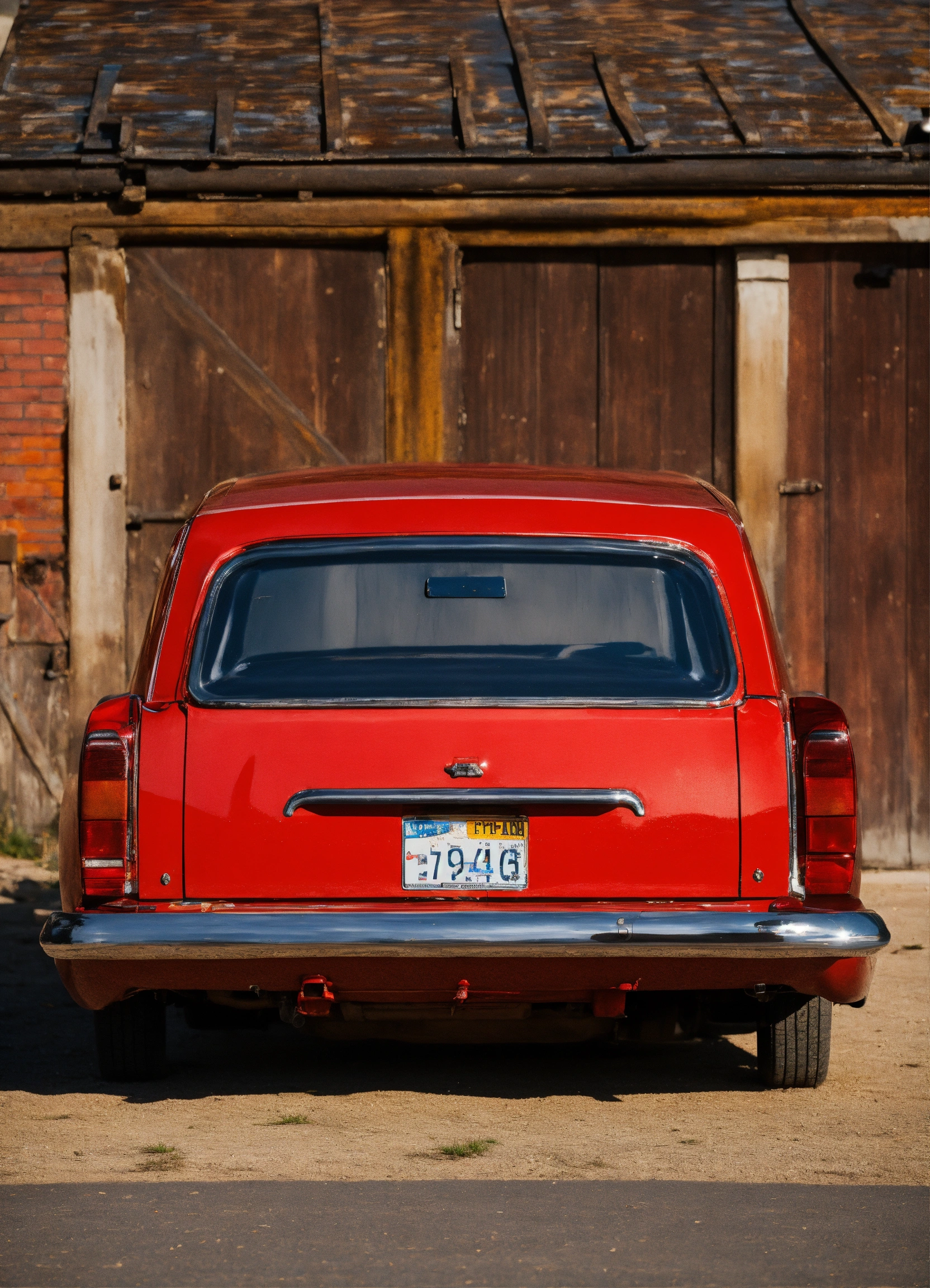 Lexica - A red car trunk piece