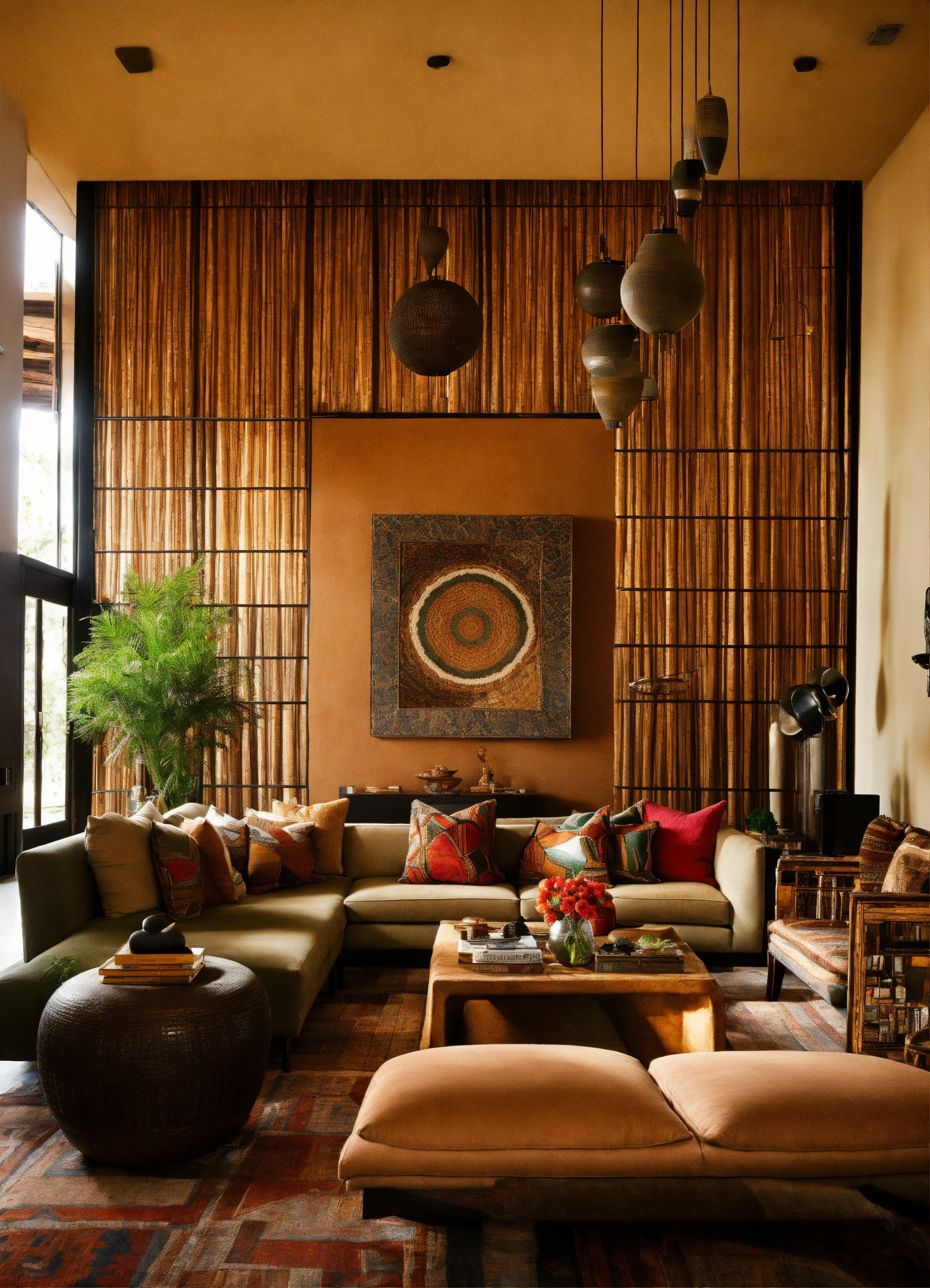 Lexica - African designed living room with modern but stylish features