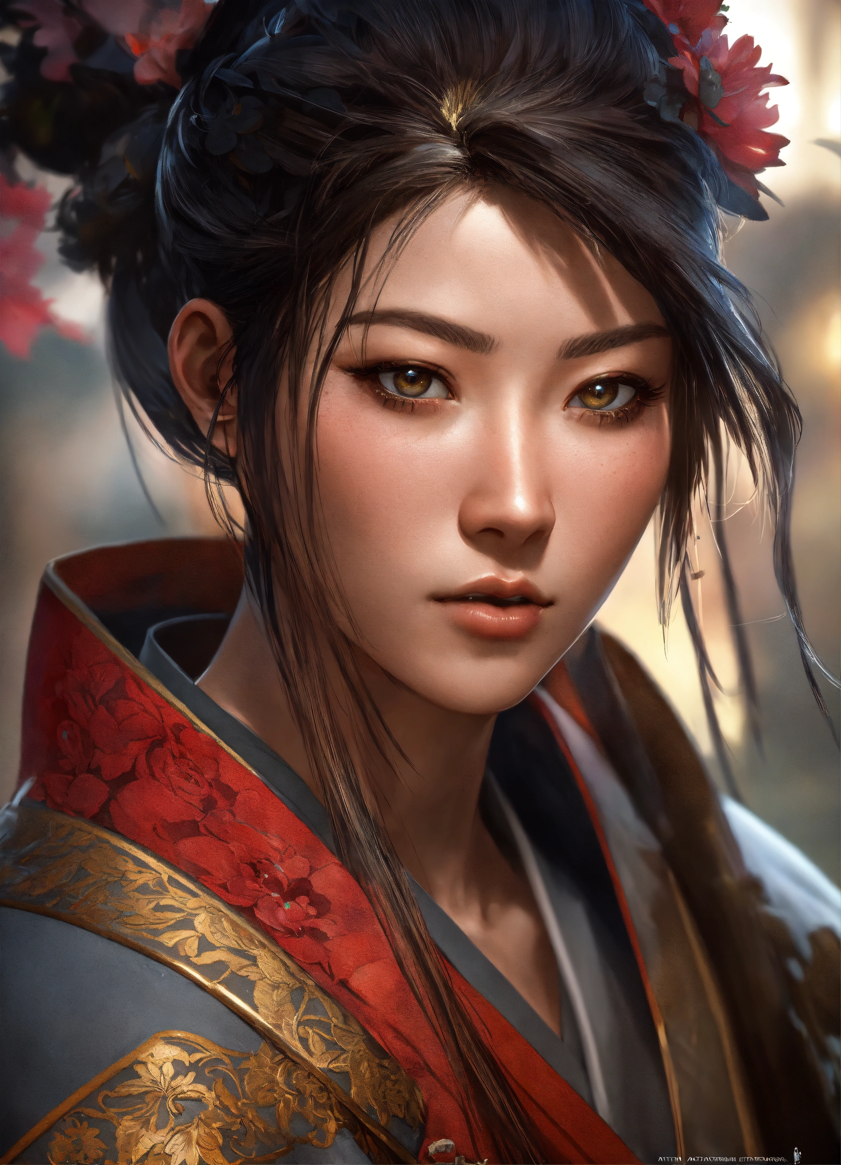 Lexica - "female Japanese ronin", heroine, katana, samurai, head and ...