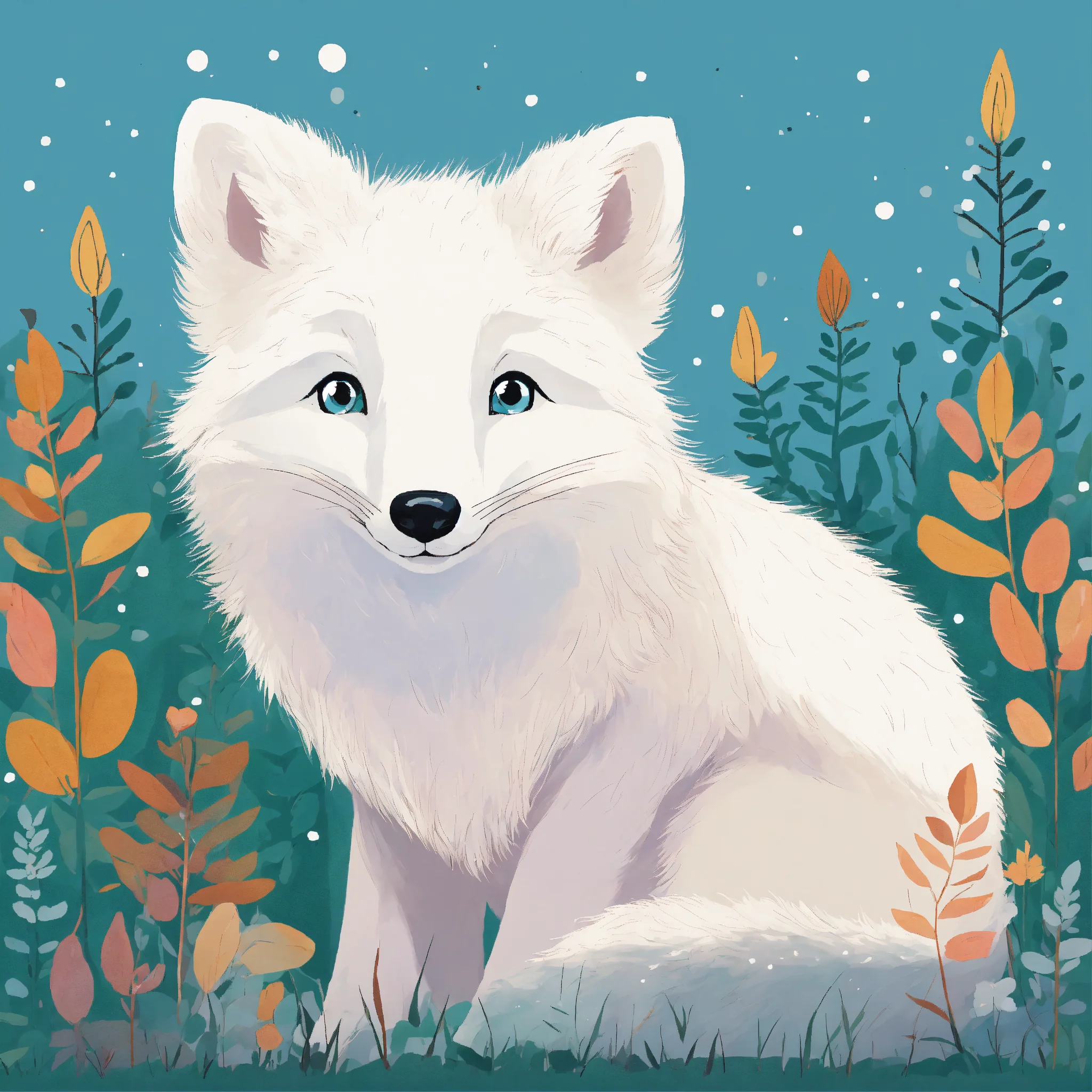 Lexica - A smile arctic fox, illustrate by Duncan Beedie children book ...