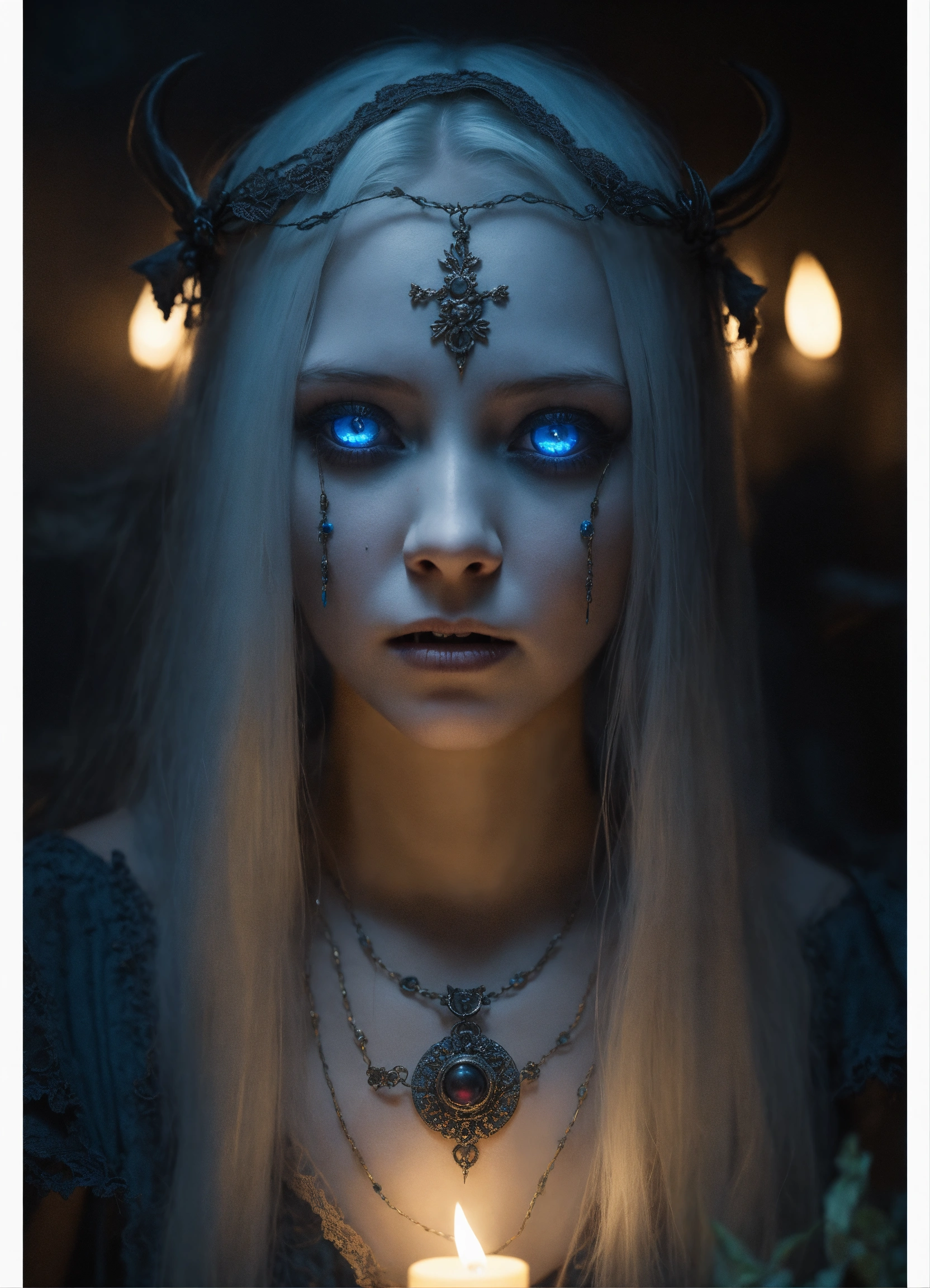 Lexica - Body portrait, ten year old childish female goth necromancer ...