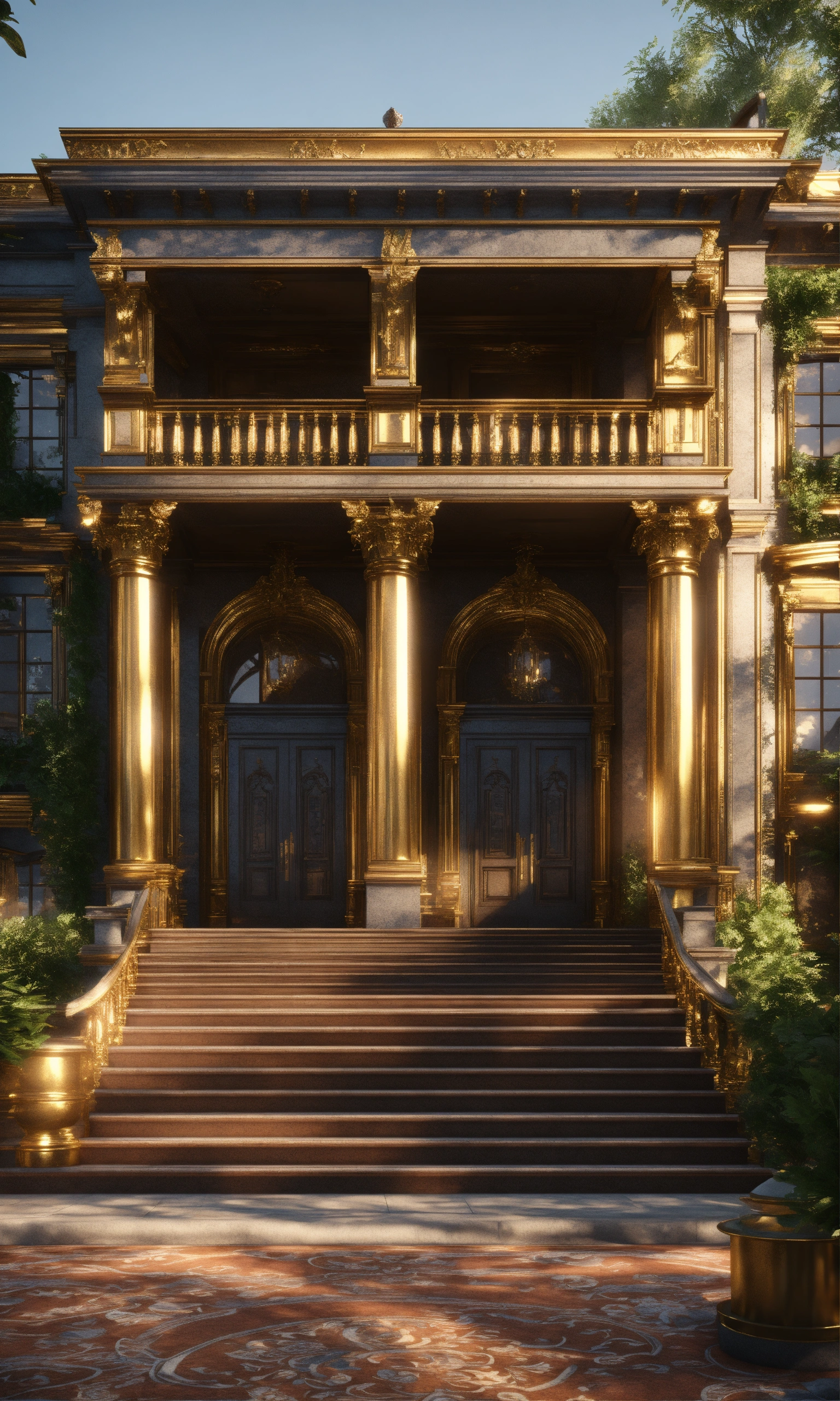 Lexica - Gilded age mansion, unreal engine render, 8k