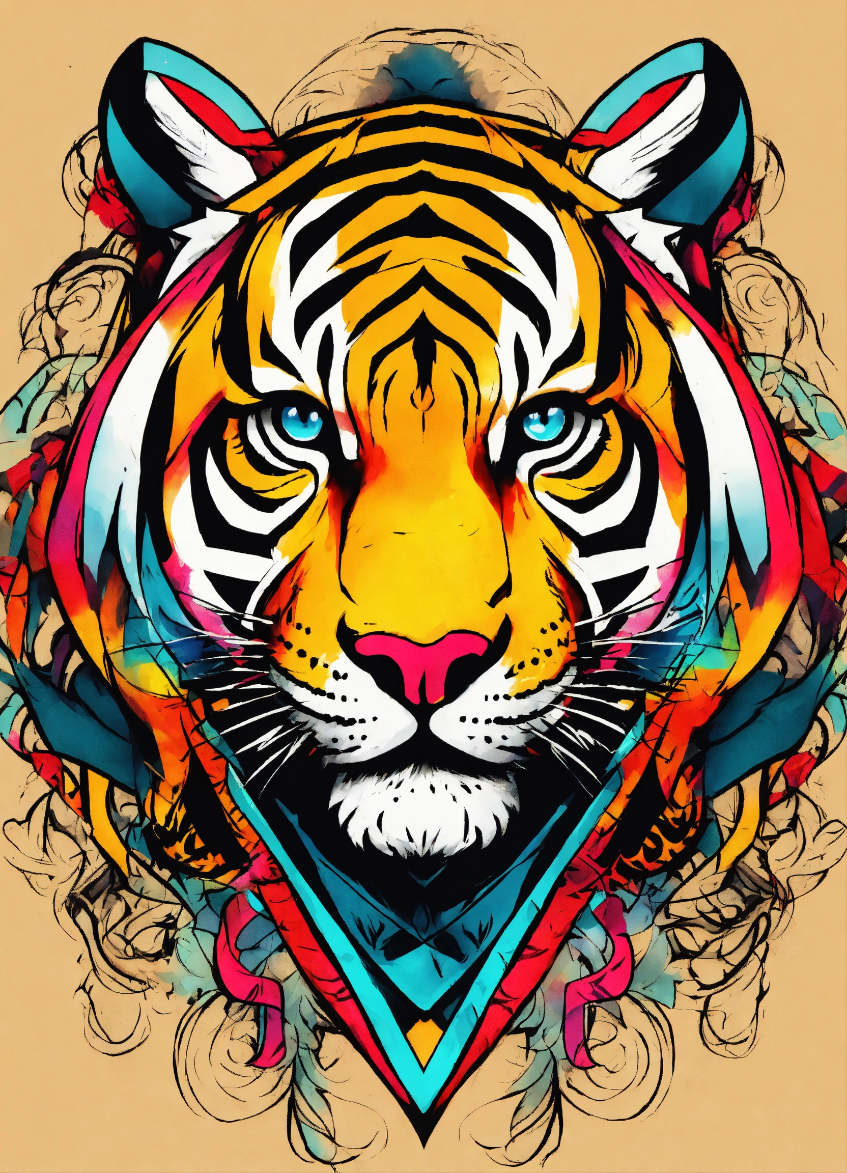 Lexica - Sketch tattoo drawing drawing style stylization bright colors ...