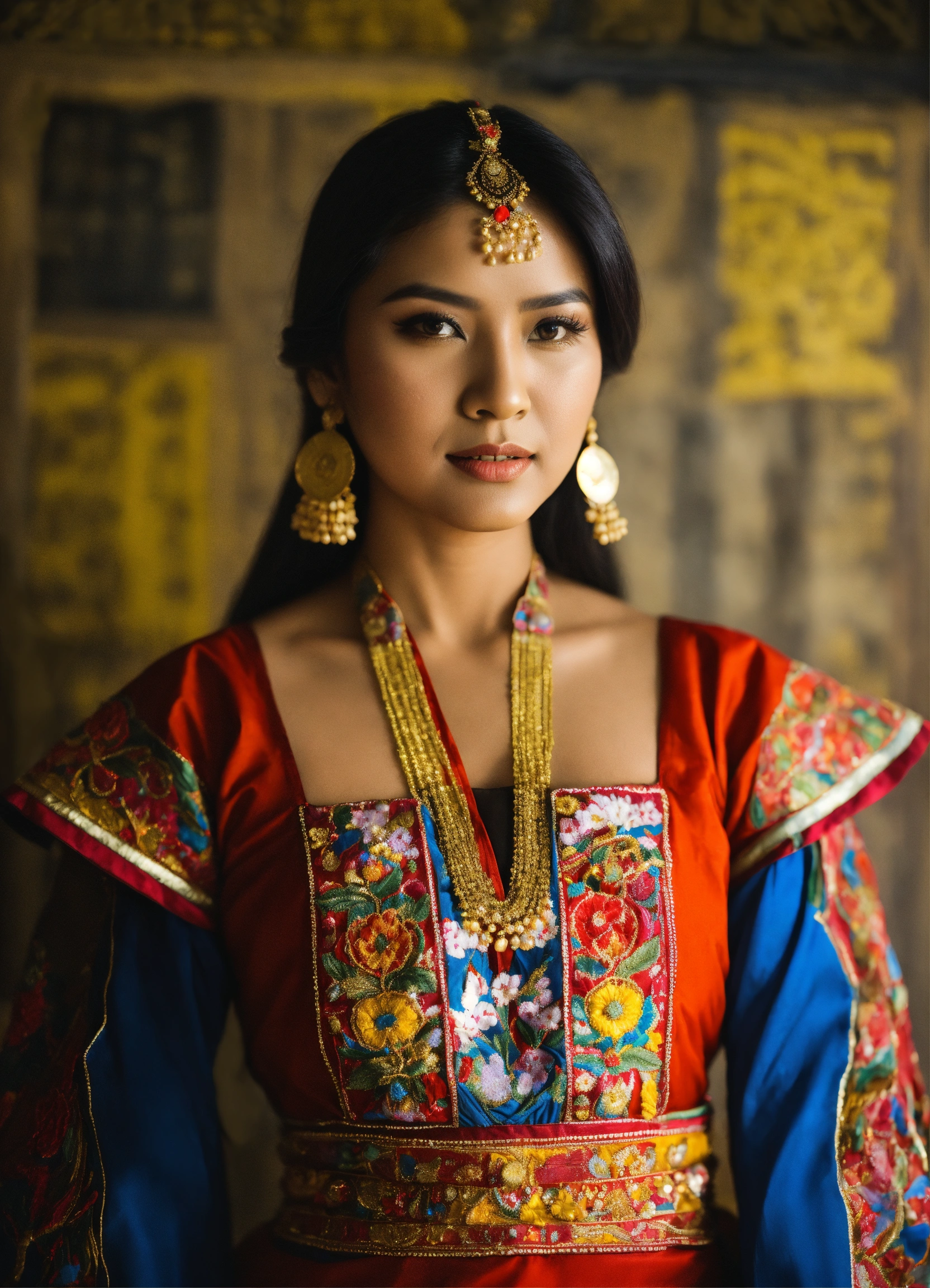 Lexica - Teria Magar wearing cultural magar dress