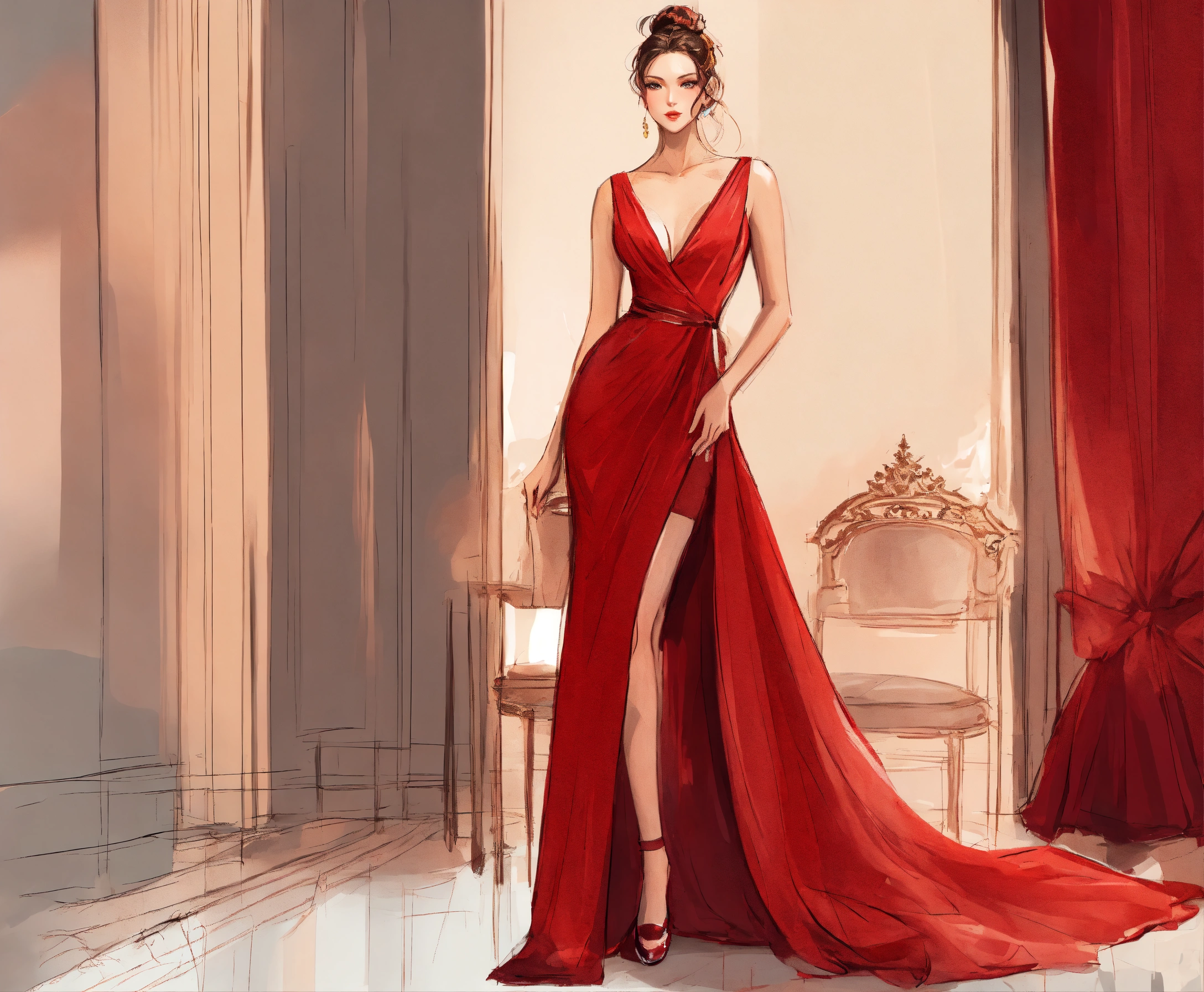 Lexica - Fashion illustrations, 12 different designs, rough sketches ...