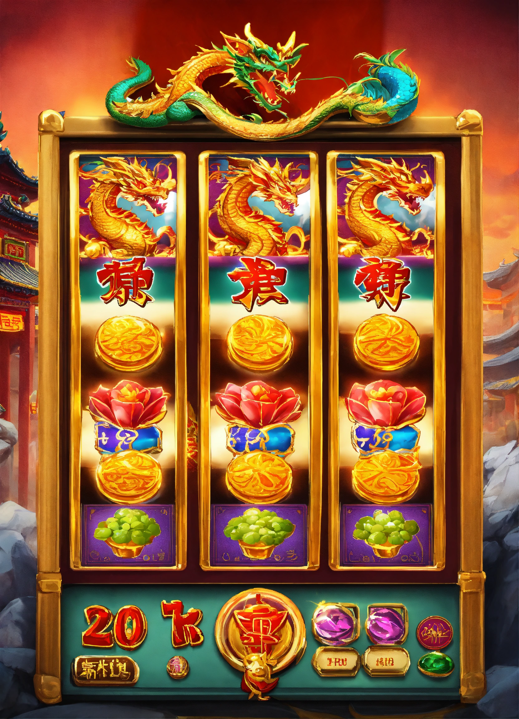 Lexica - Dragon (chinese) slot machine game icon