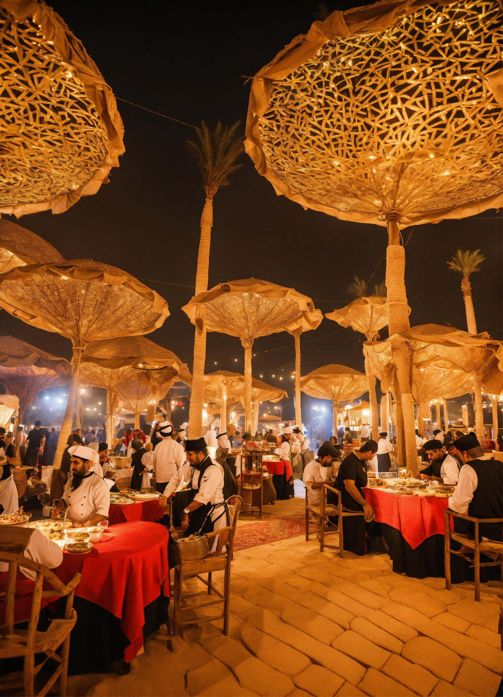 Lexica - Visualize a vibrant scene at the 'Taste of Bahrain' Food ...