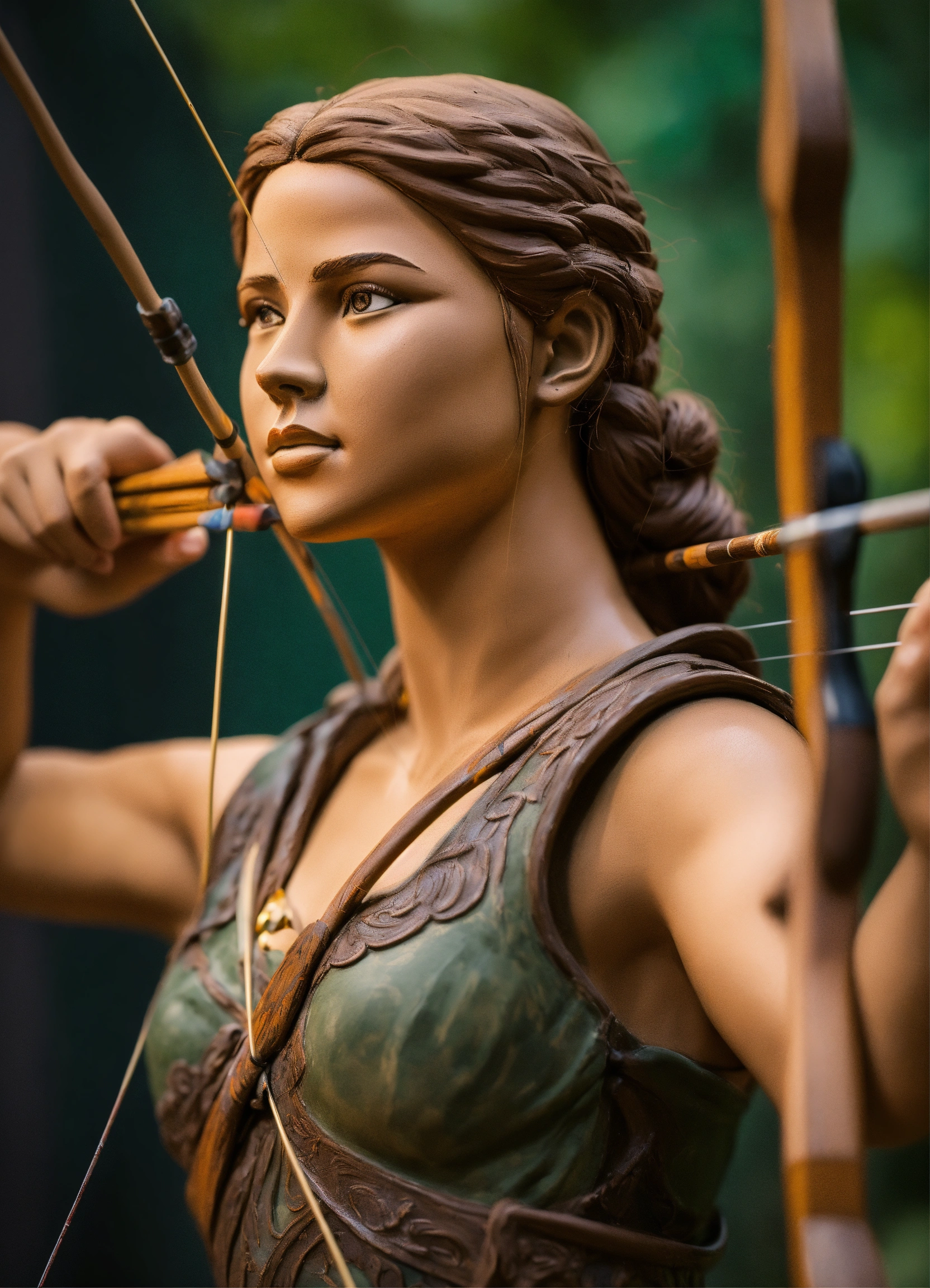Lexica - A realistic lifelike painted lifesized clay sculpture of a ...