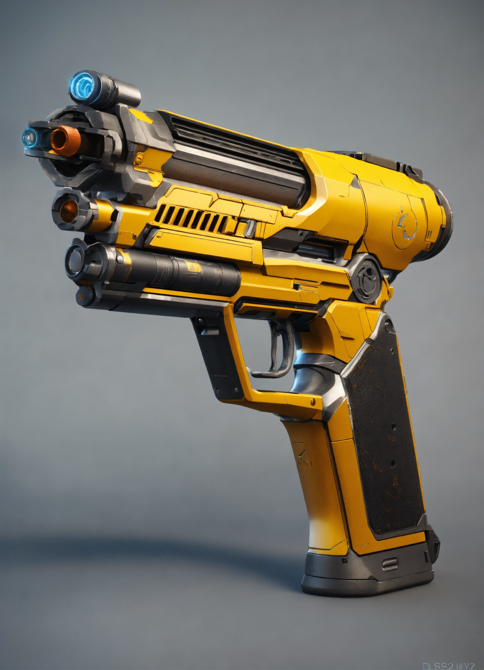 Lexica - Highly detailed, keyshot render of a hand cannon from destiny ...