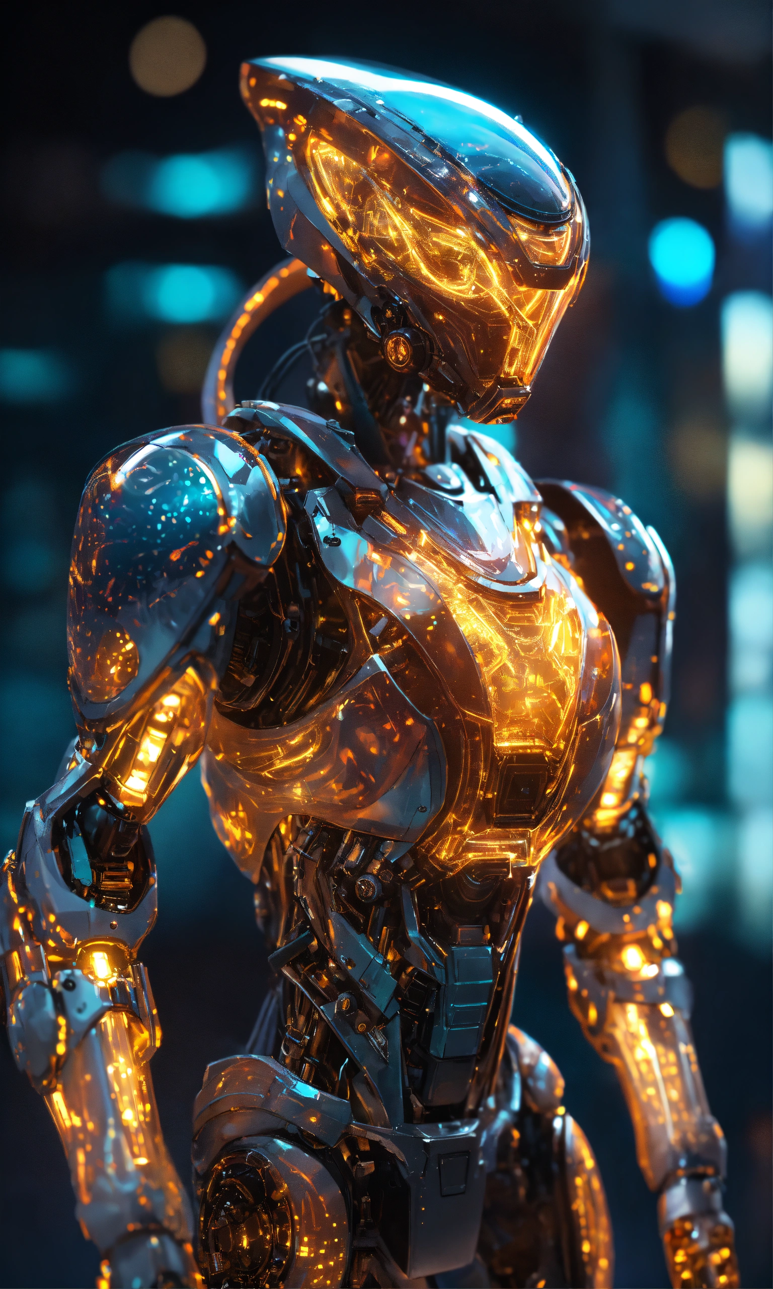 Lexica - Badass translucent polycarbonate robot that looks like an ...