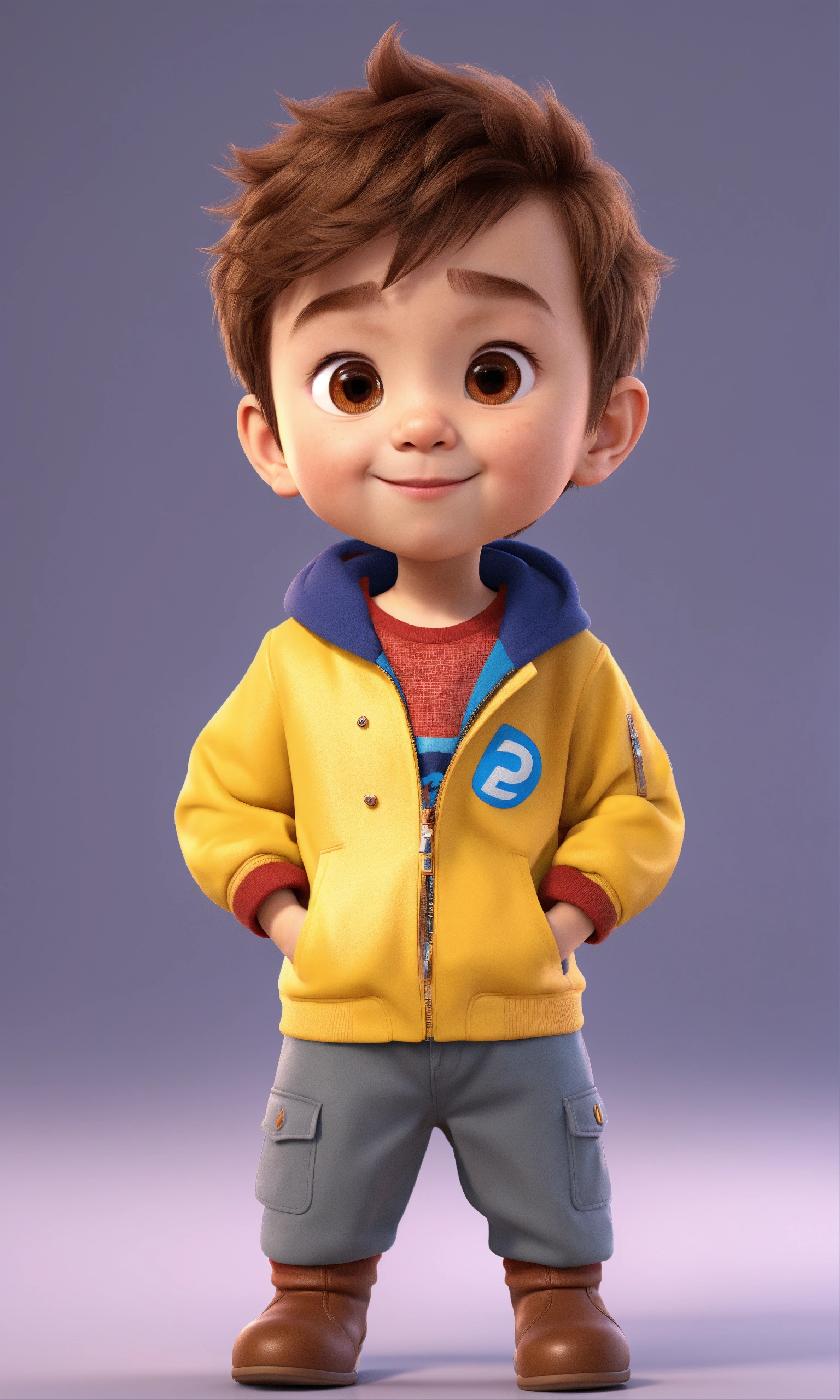 Lexica - A beautiful young a 2 years old boy , full body image of a ...