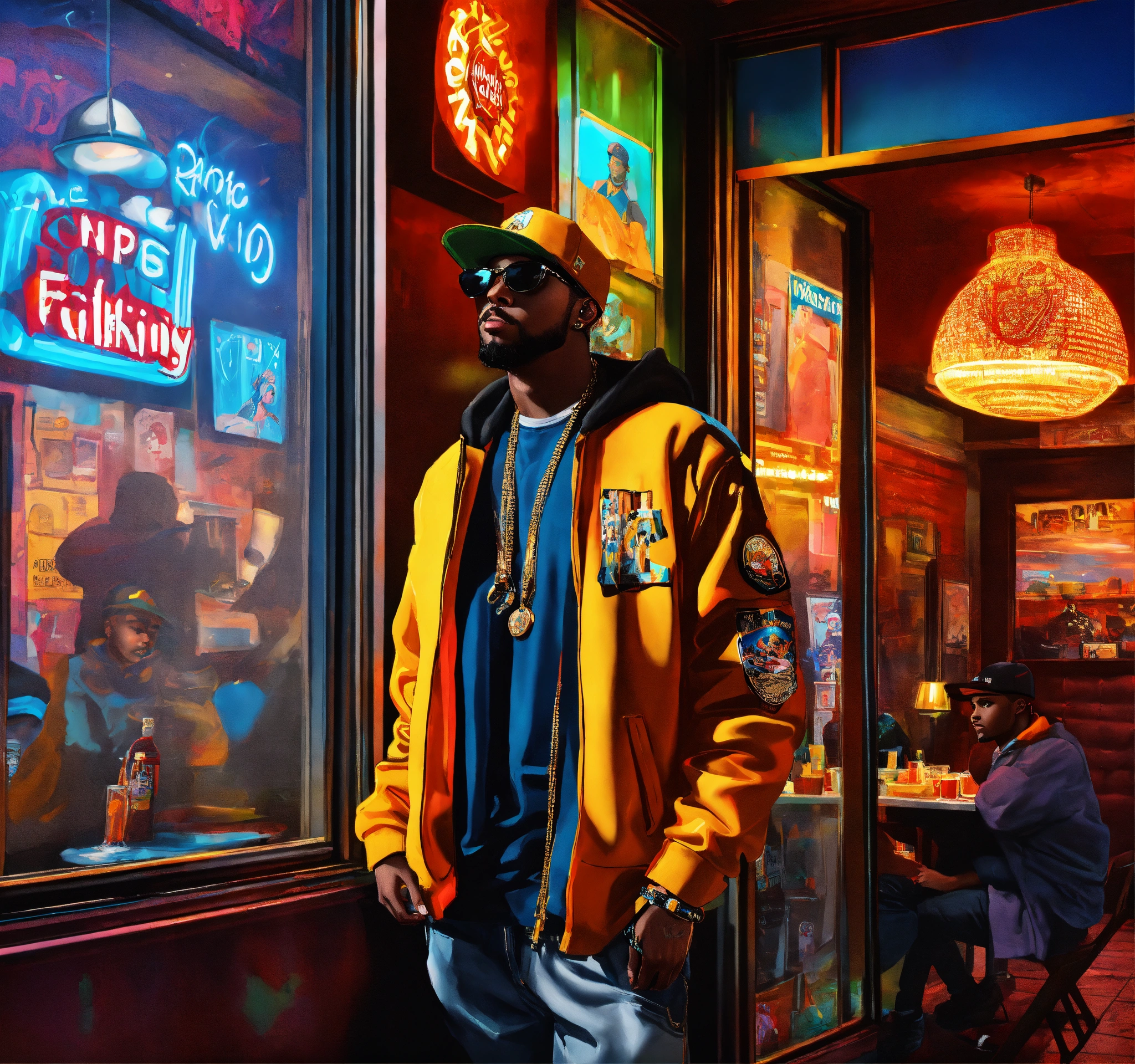 Lexica - Full body Pop art, hyperrealist portrait of rapper "Cassidy ...